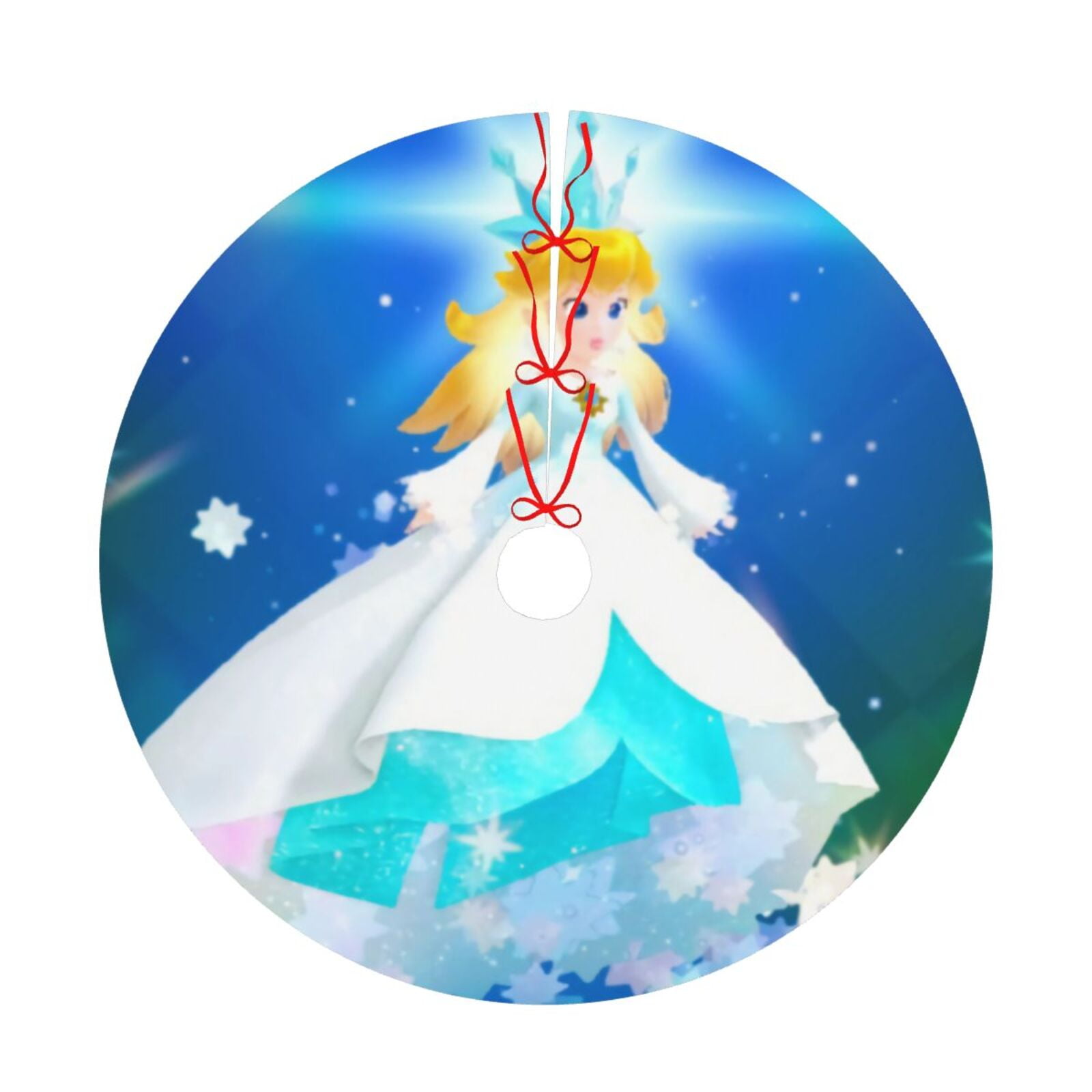 Super-Mario Rosalina Christmas Tree Skirt 30 Inch,Soft and Funny Merry ...