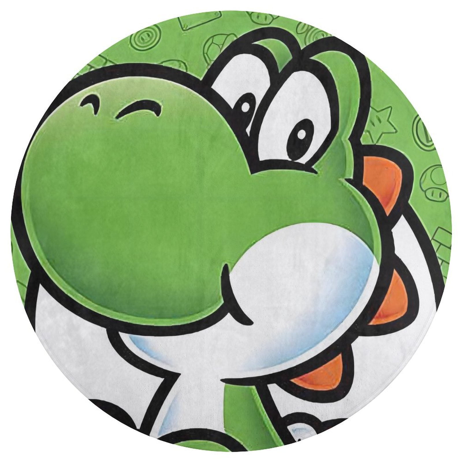 Super Mario Round Rug Non-Slip Cute Cartoon Soft Floor Playing Mat for ...