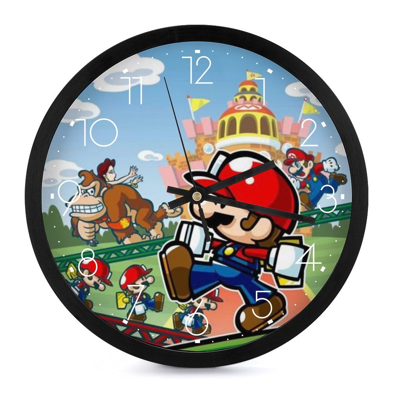 Super Mario Round wall clocks battery operated decorative - Walmart.com