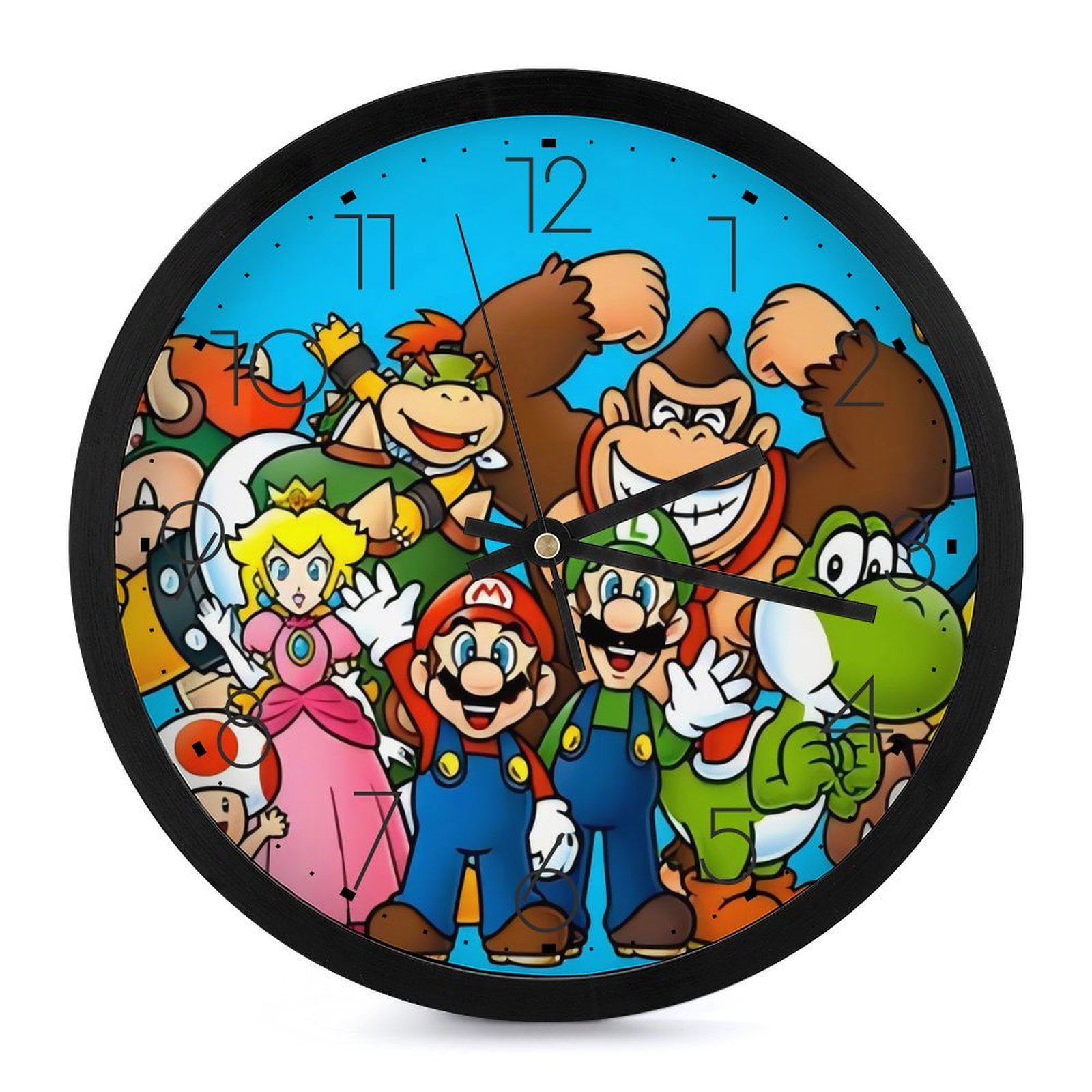 Super Mario Round wall clocks battery operated decorative - Walmart.com