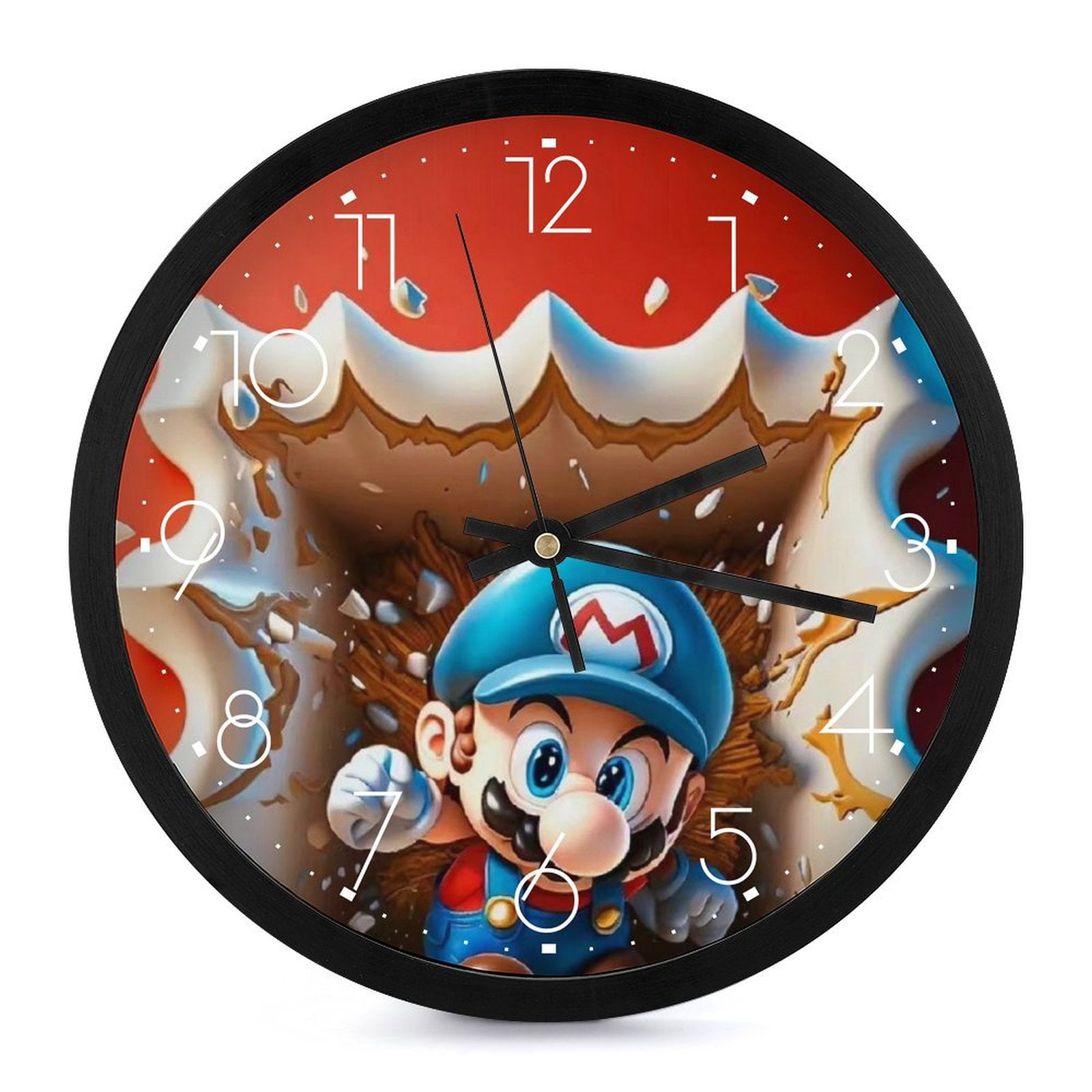 Super Mario Round wall clocks battery operated decorative - Walmart.com