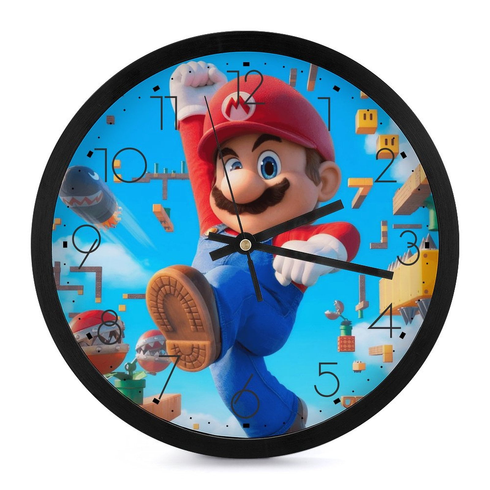 Super Mario Round wall clocks battery operated decorative - Walmart.com