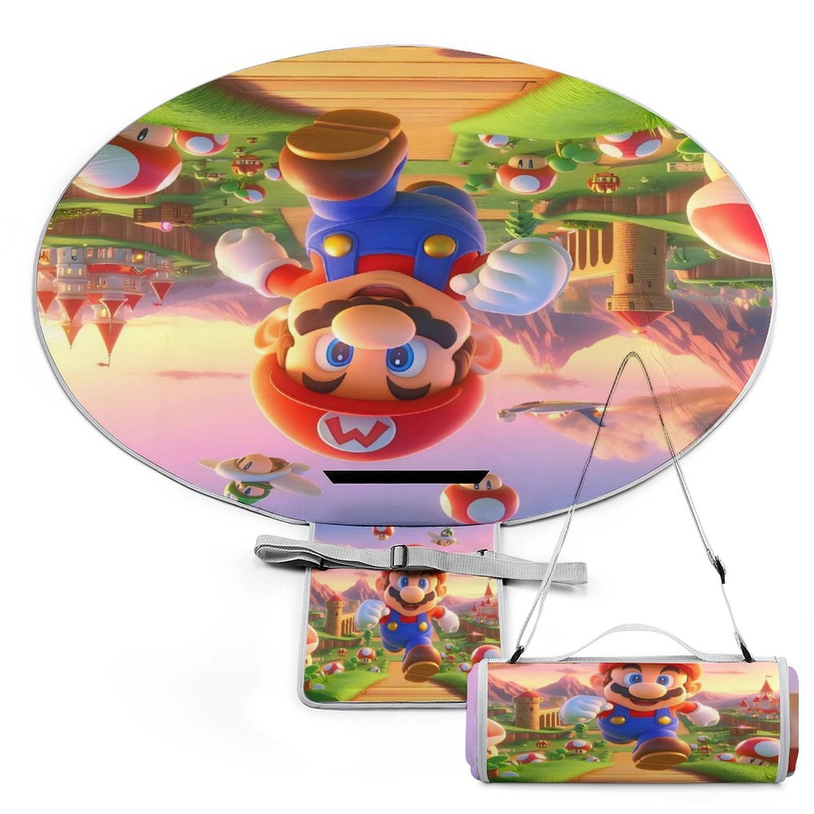 Super Mario Round waterproof picnic mat suitable for outdoor camping ...