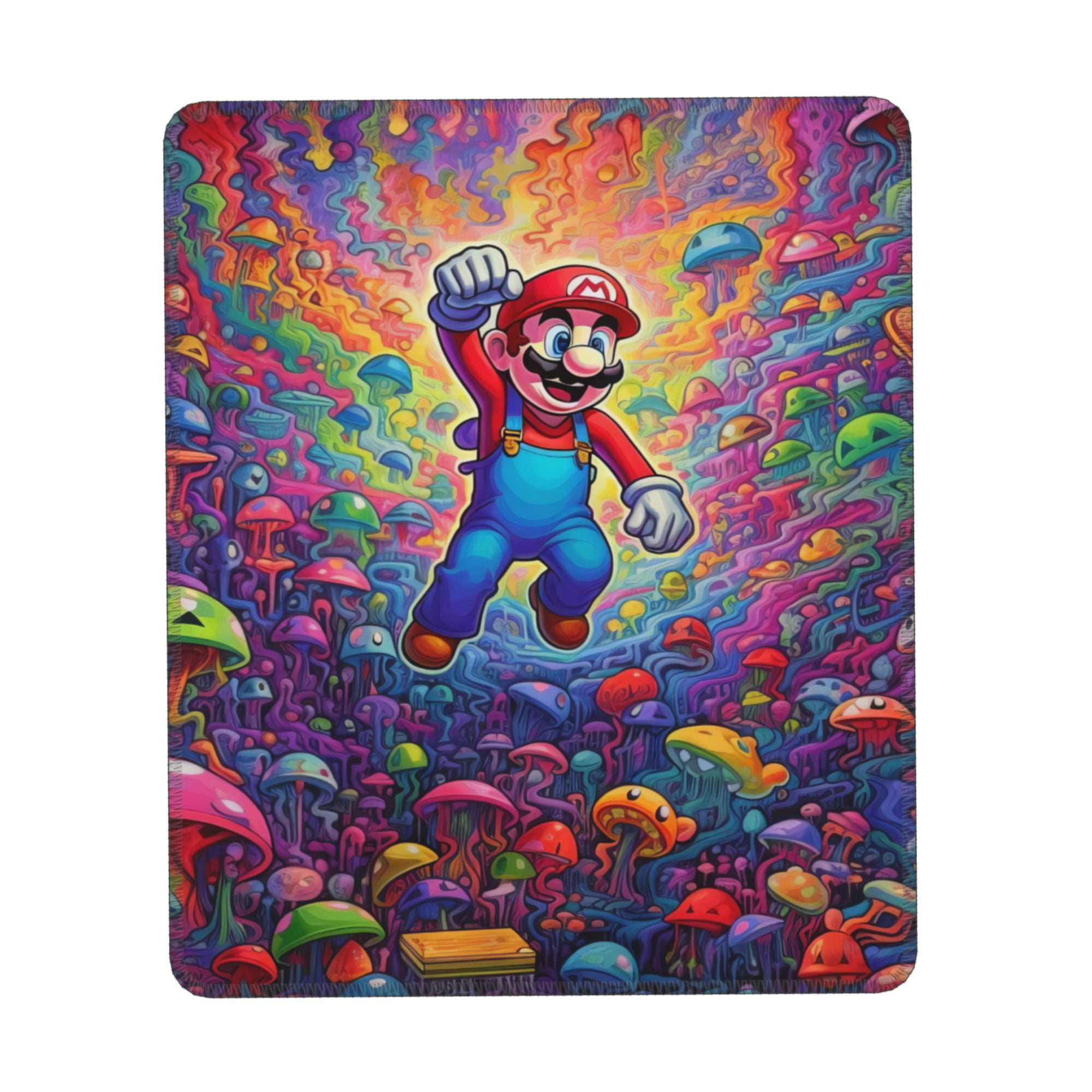 Super Mario Rubber Lock Edge Mouse Pad (Vertical) Office Mouse Pad Home ...
