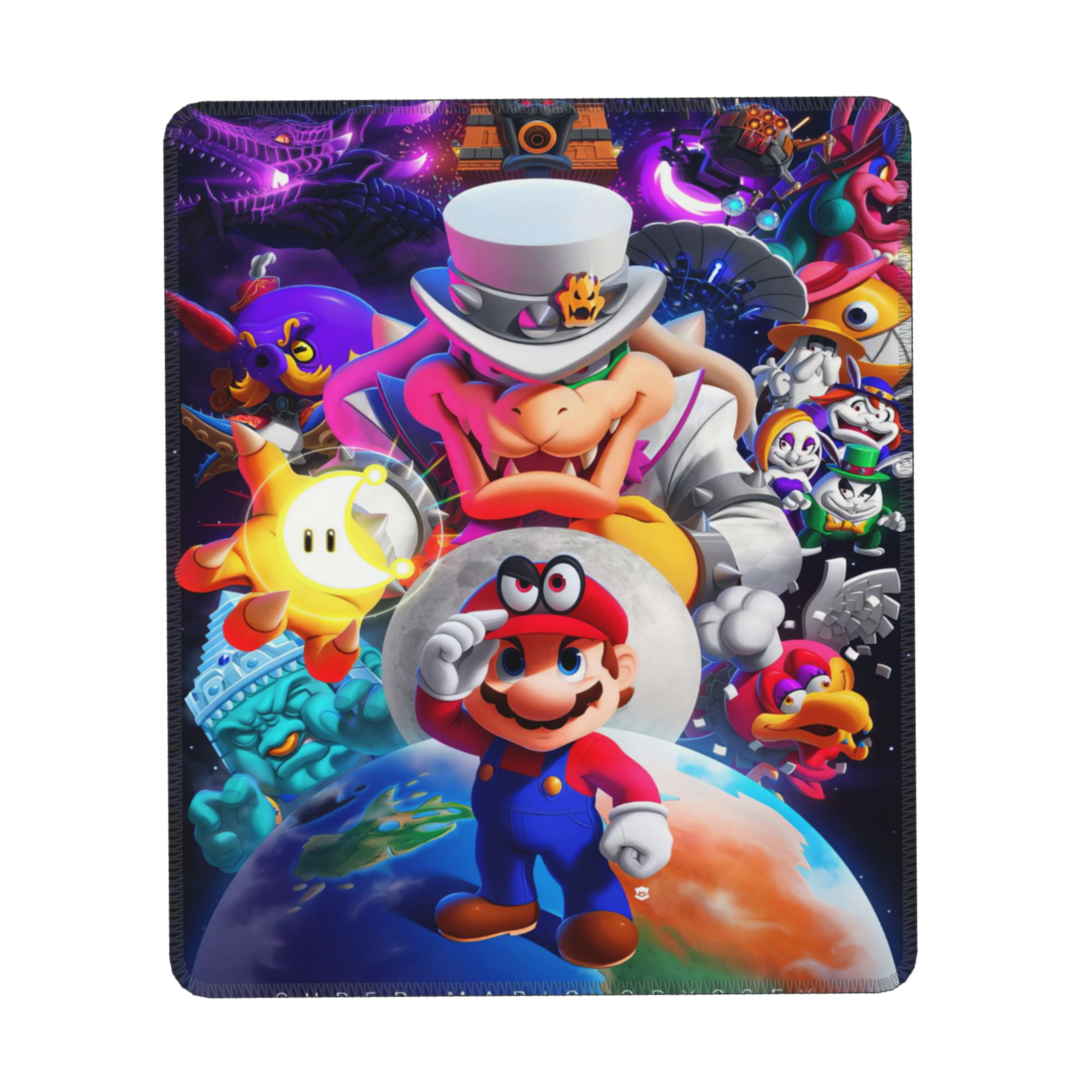 Super Mario Rubber Lock Edge Mouse Pad (Vertical) Office Mouse Pad Home ...