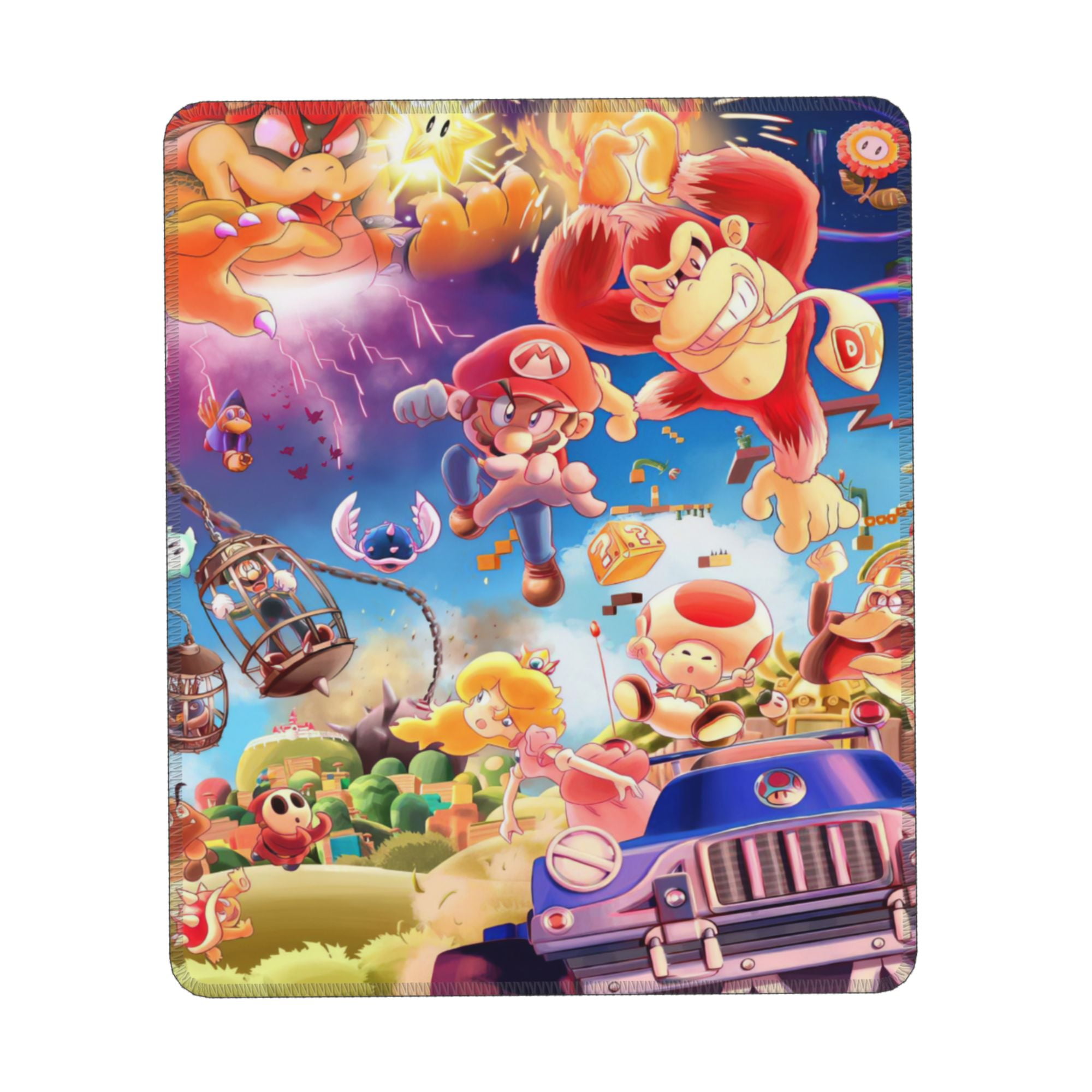 Super Mario Rubber Lock Edge Mouse Pad (Vertical) Office Mouse Pad Home ...