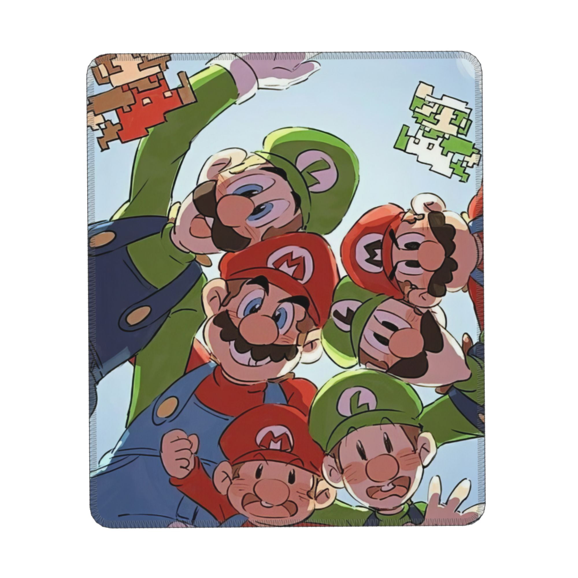 Super Mario Rubber Lock Edge Mouse Pad (Vertical) Office Mouse Pad Home ...