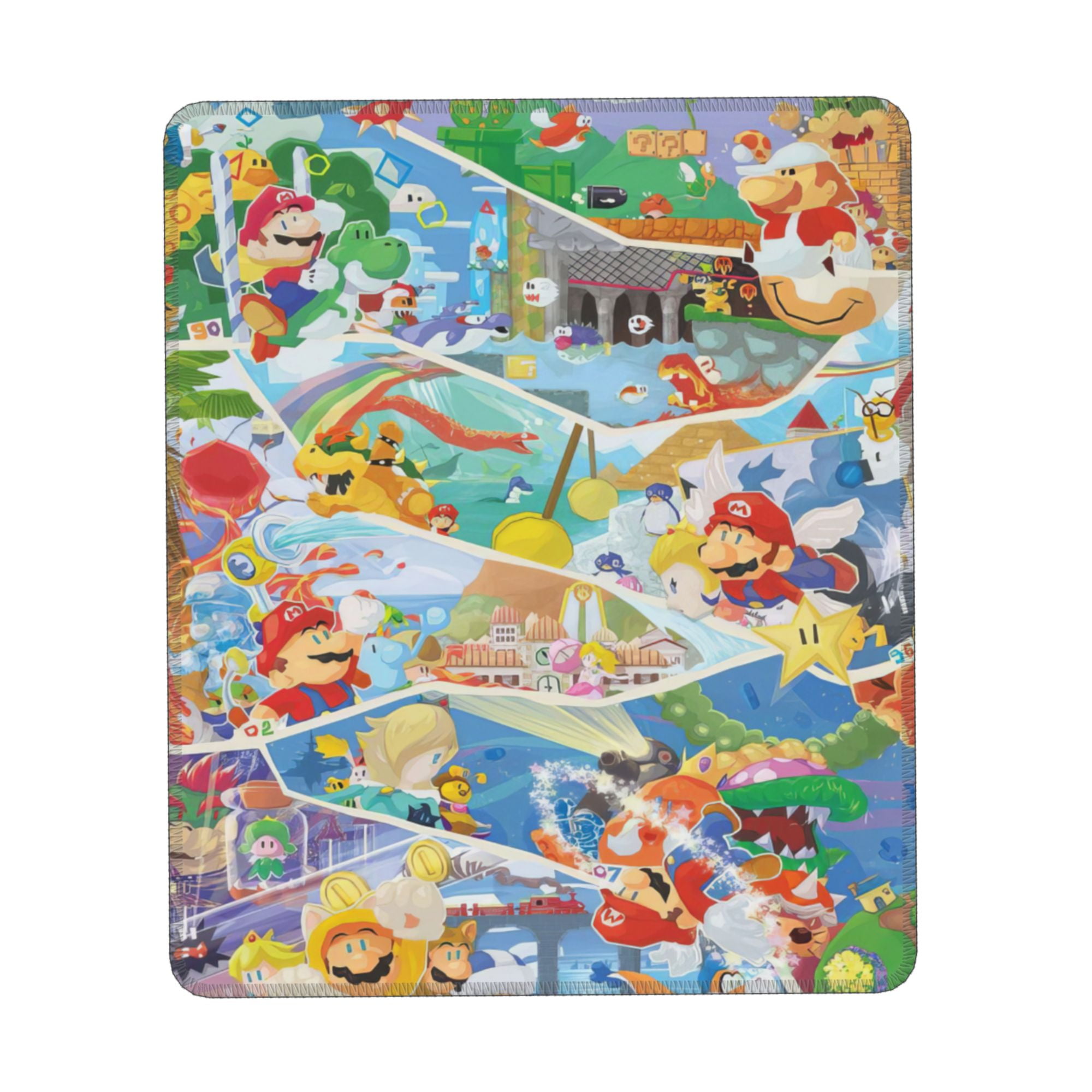 Super Mario Rubber Lock Edge Mouse Pad (Vertical) Office Mouse Pad Home ...