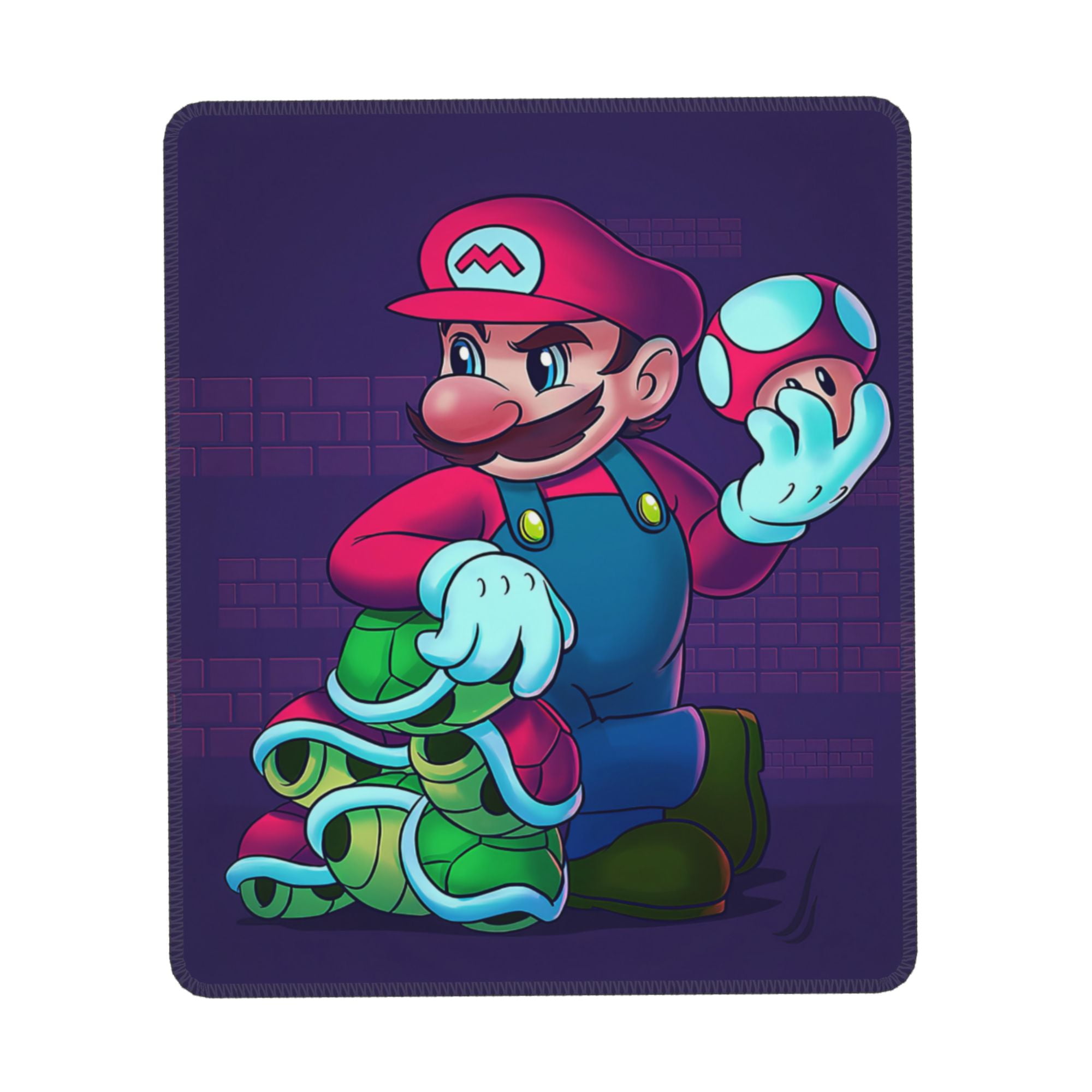 Super Mario Rubber Lock Edge Mouse Pad (Vertical) Office Mouse Pad Home ...
