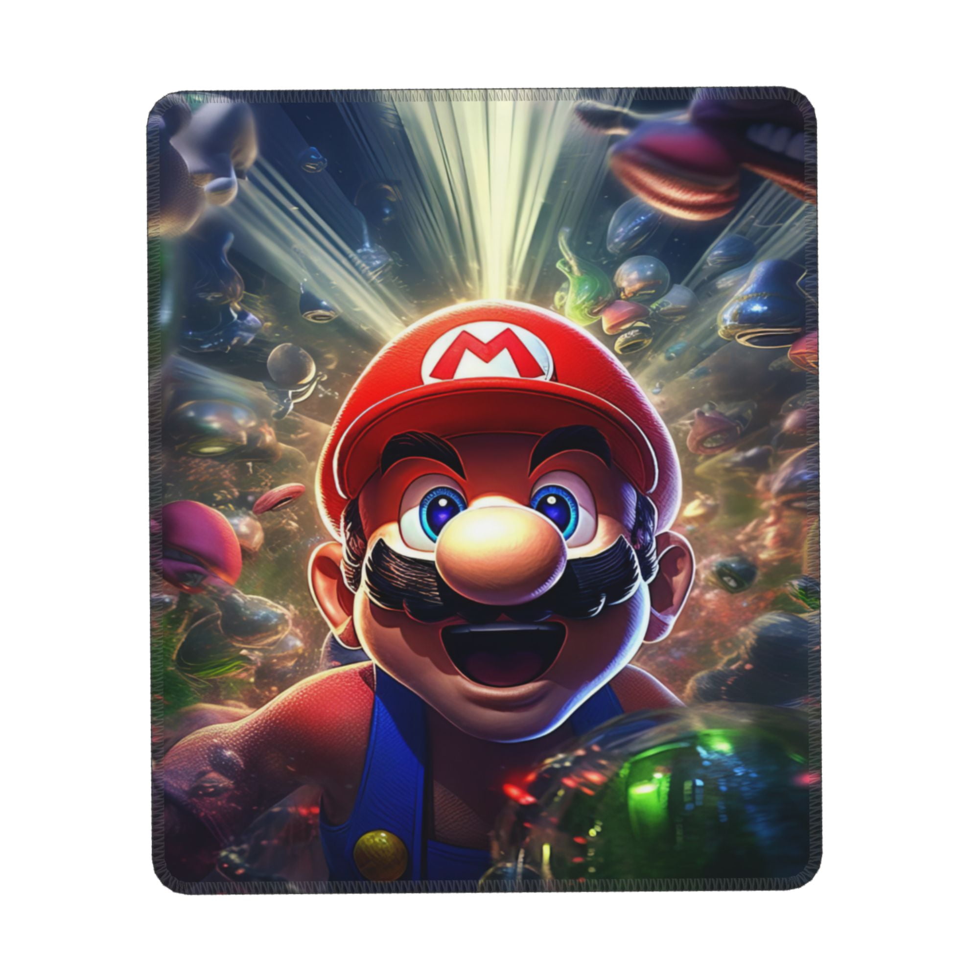 Super Mario Rubber Lock Edge Mouse Pad (Vertical) Office Mouse Pad Home ...