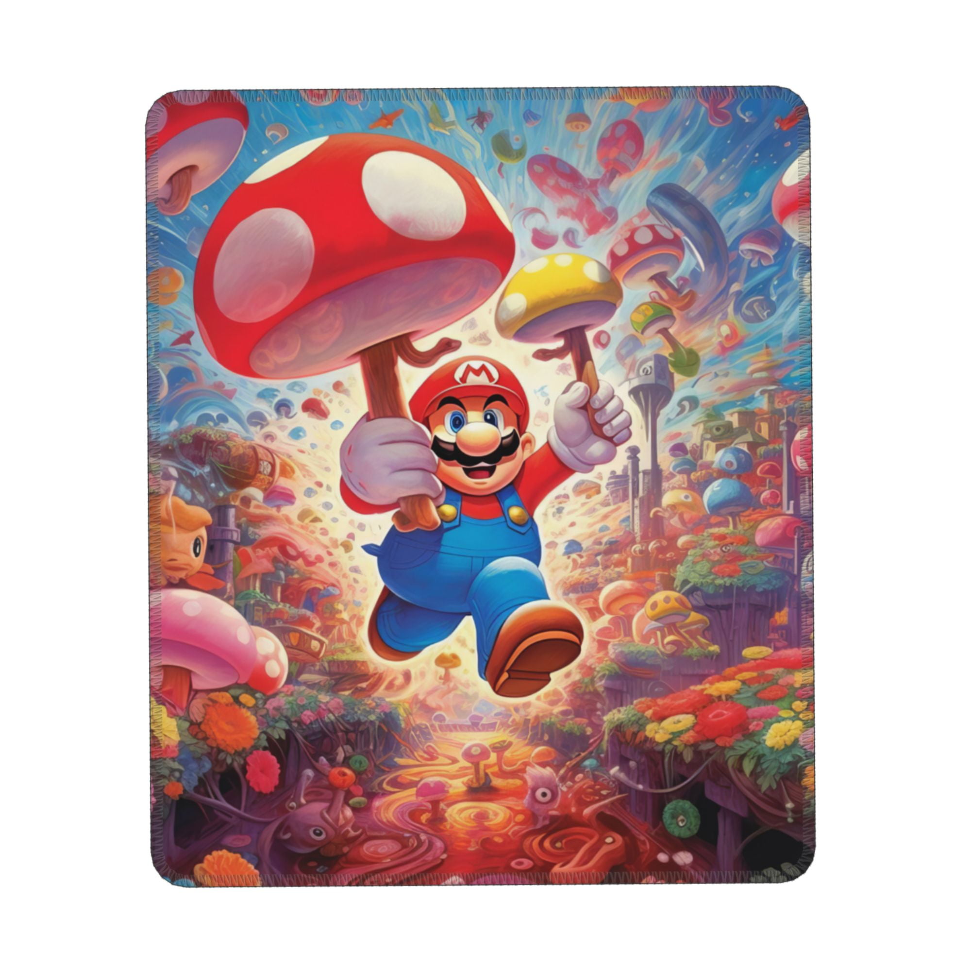 Super Mario Rubber Lock Edge Mouse Pad (Vertical) Office Mouse Pad Home ...