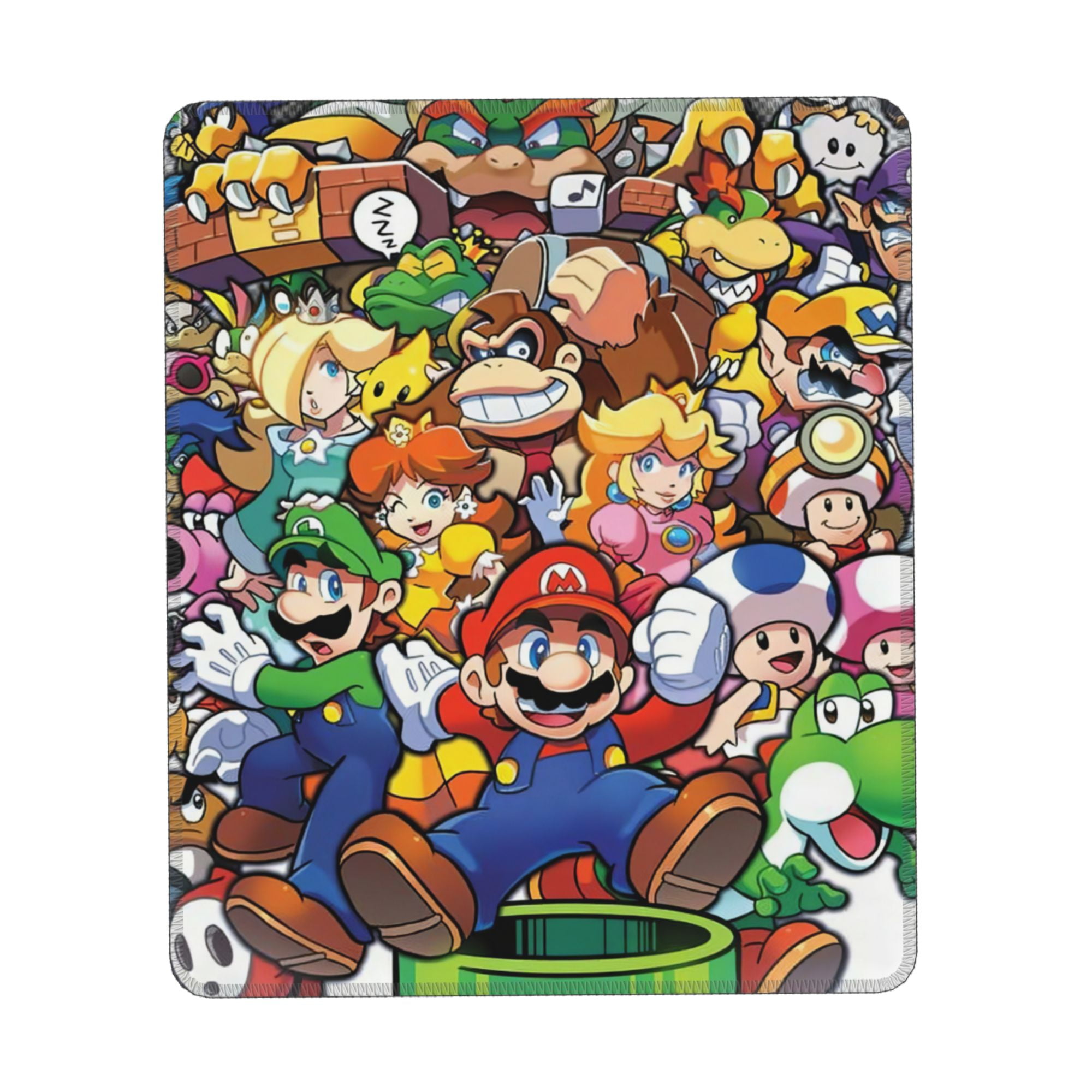 Super Mario Rubber Lock Edge Mouse Pad (Vertical) Office Mouse Pad Home ...