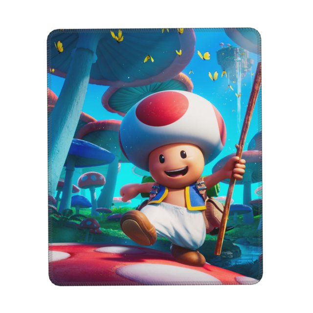 Super Mario Rubber Lock Edge Mouse Pad (Vertical) Office Mouse Pad Home ...