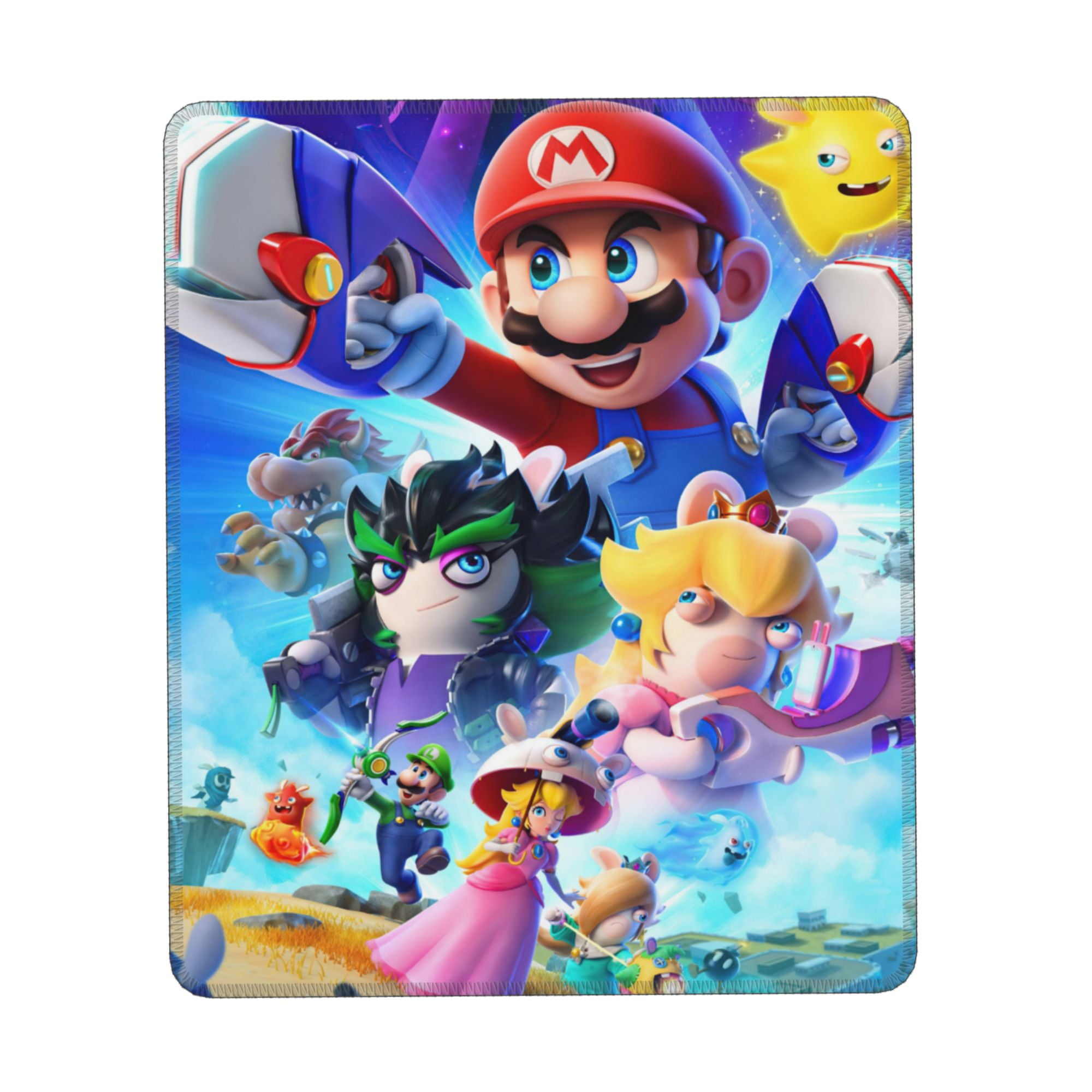 Super Mario Rubber Lock Edge Mouse Pad (Vertical) Office Mouse Pad Home ...
