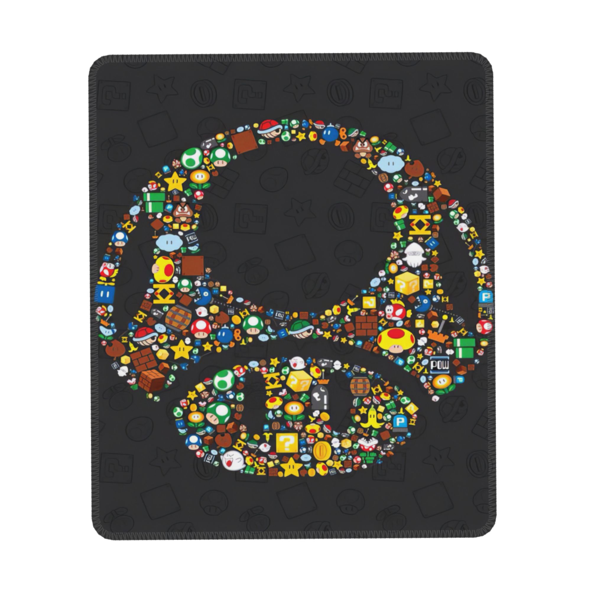 Super Mario Rubber Lock Edge Mouse Pad (Vertical) Office Mouse Pad Home ...