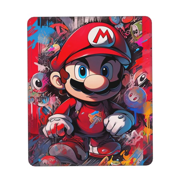 Super Mario Rubber Lock Edge Mouse Pad (Vertical) Office Mouse Pad Home ...