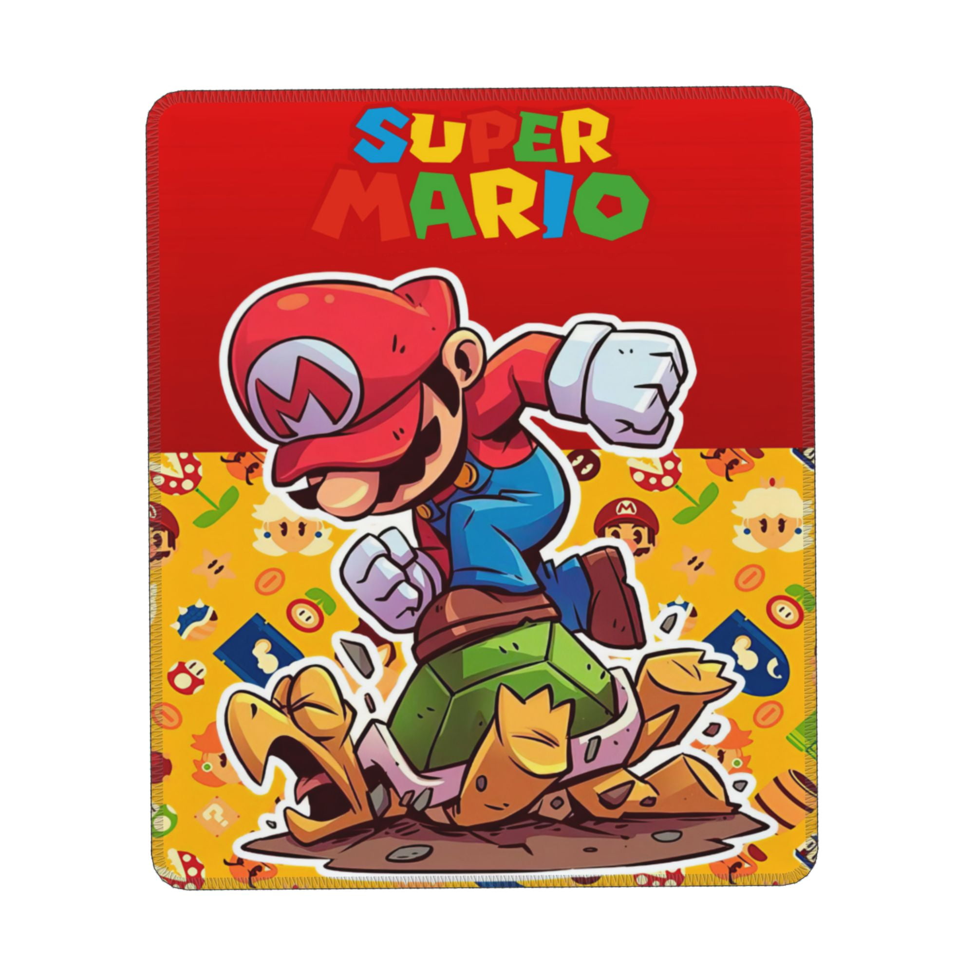 Super Mario Rubber Lock Edge Mouse Pad (Vertical) Office Mouse Pad Home ...