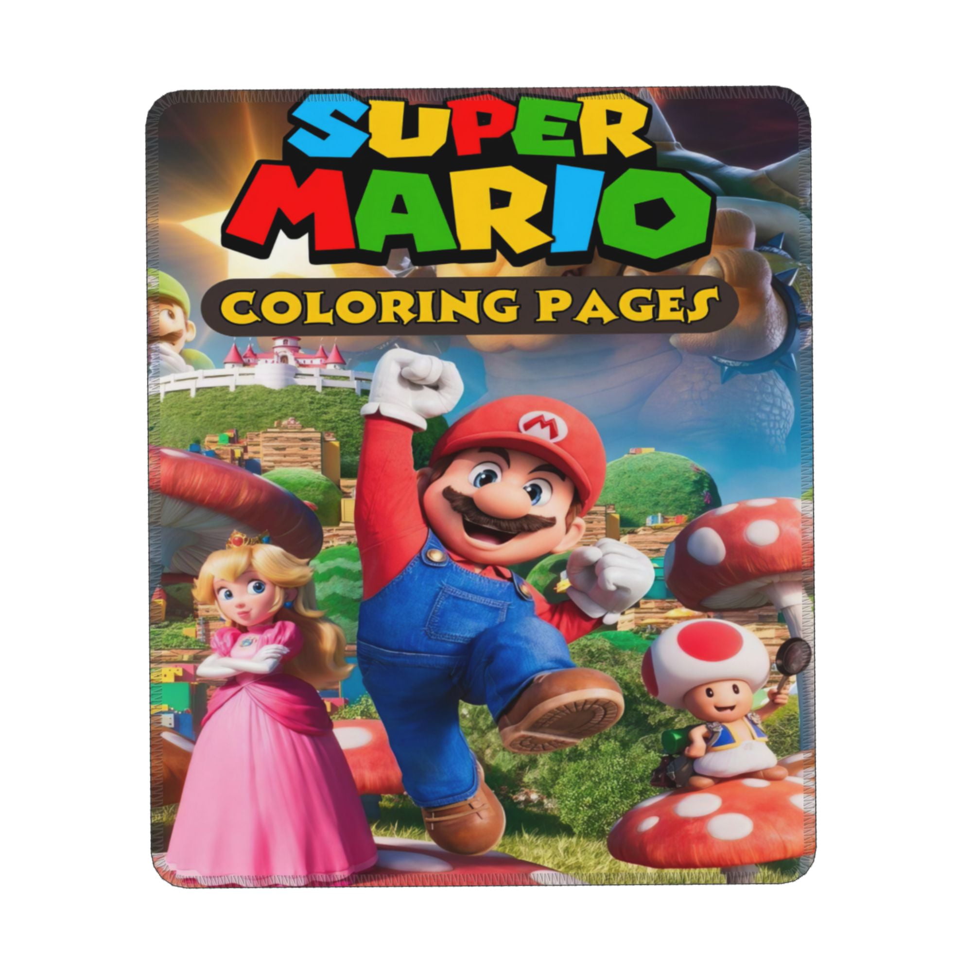 Super Mario Rubber Lock Edge Mouse Pad (Vertical) Office Mouse Pad Home ...