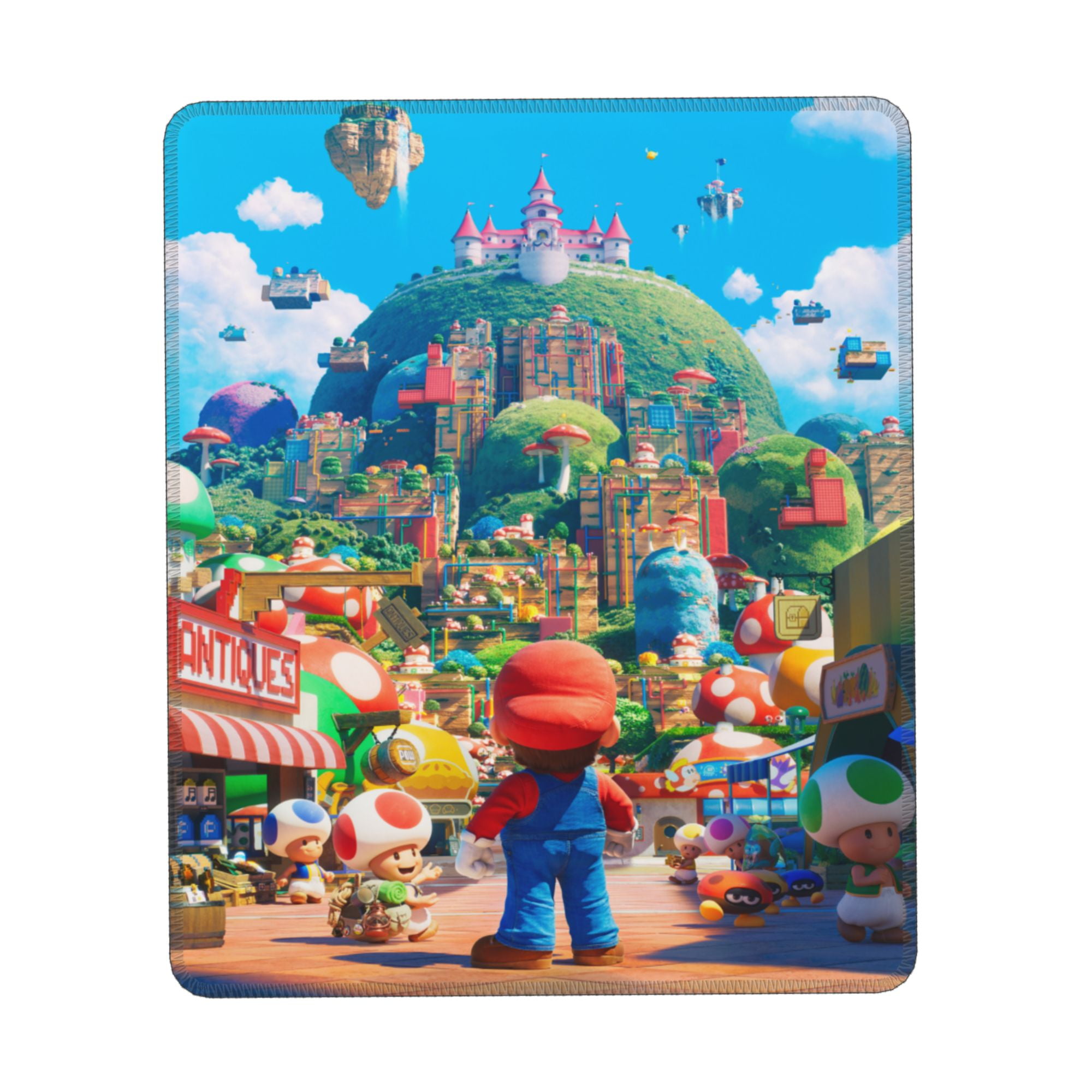 Super Mario Rubber Lock Edge Mouse Pad (Vertical) Office Mouse Pad Home ...