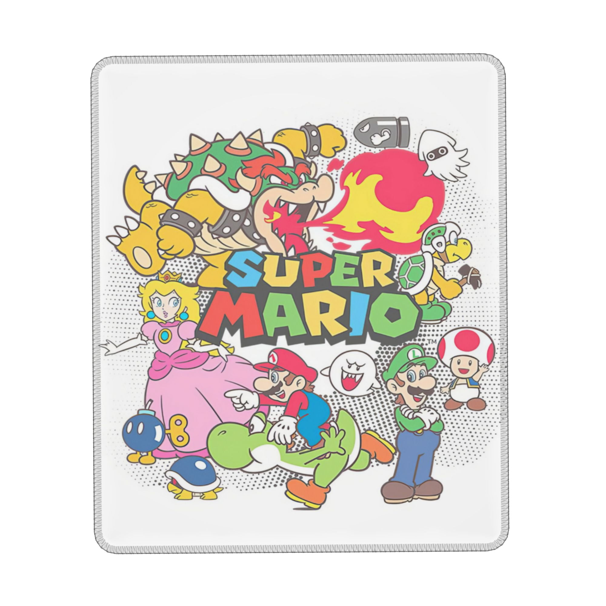 Super Mario Rubber Lock Edge Mouse Pad (Vertical) Office Mouse Pad Home ...