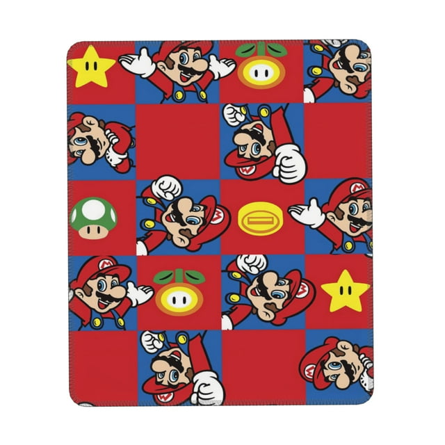 Super Mario Rubber Lock Edge Mouse Pad (Vertical) Office Mouse Pad Home ...