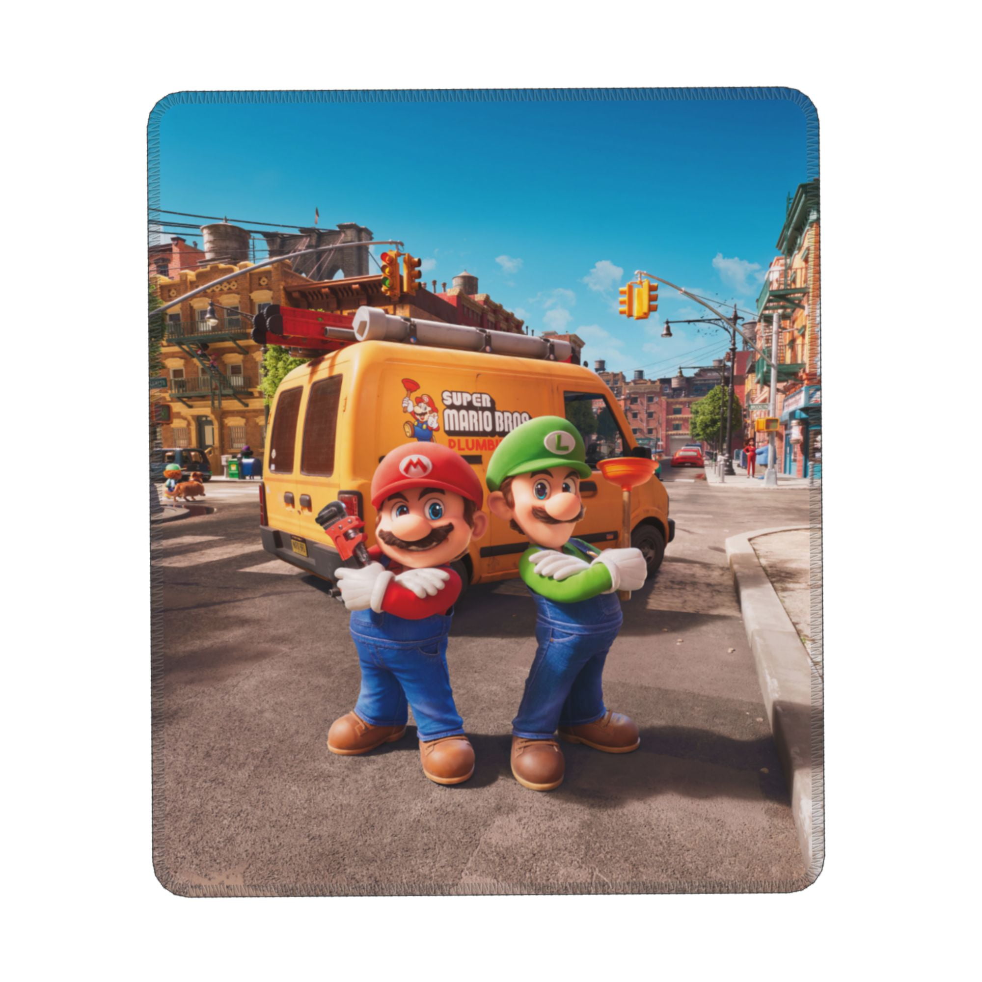 Super Mario Rubber Lock Edge Mouse Pad (Vertical) Office Mouse Pad Home ...