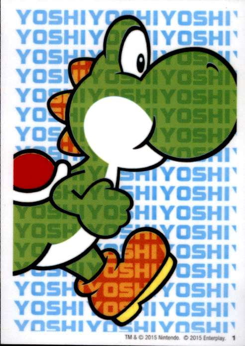 Super Mario Running Yoshi Dog Tag Decal Sticker #1 - Walmart.com