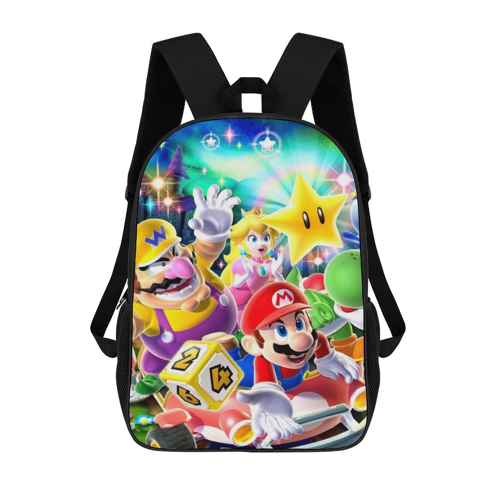 Super Mario School Backpack Shoulder Bag 17 Inch Casual Daypack Student ...