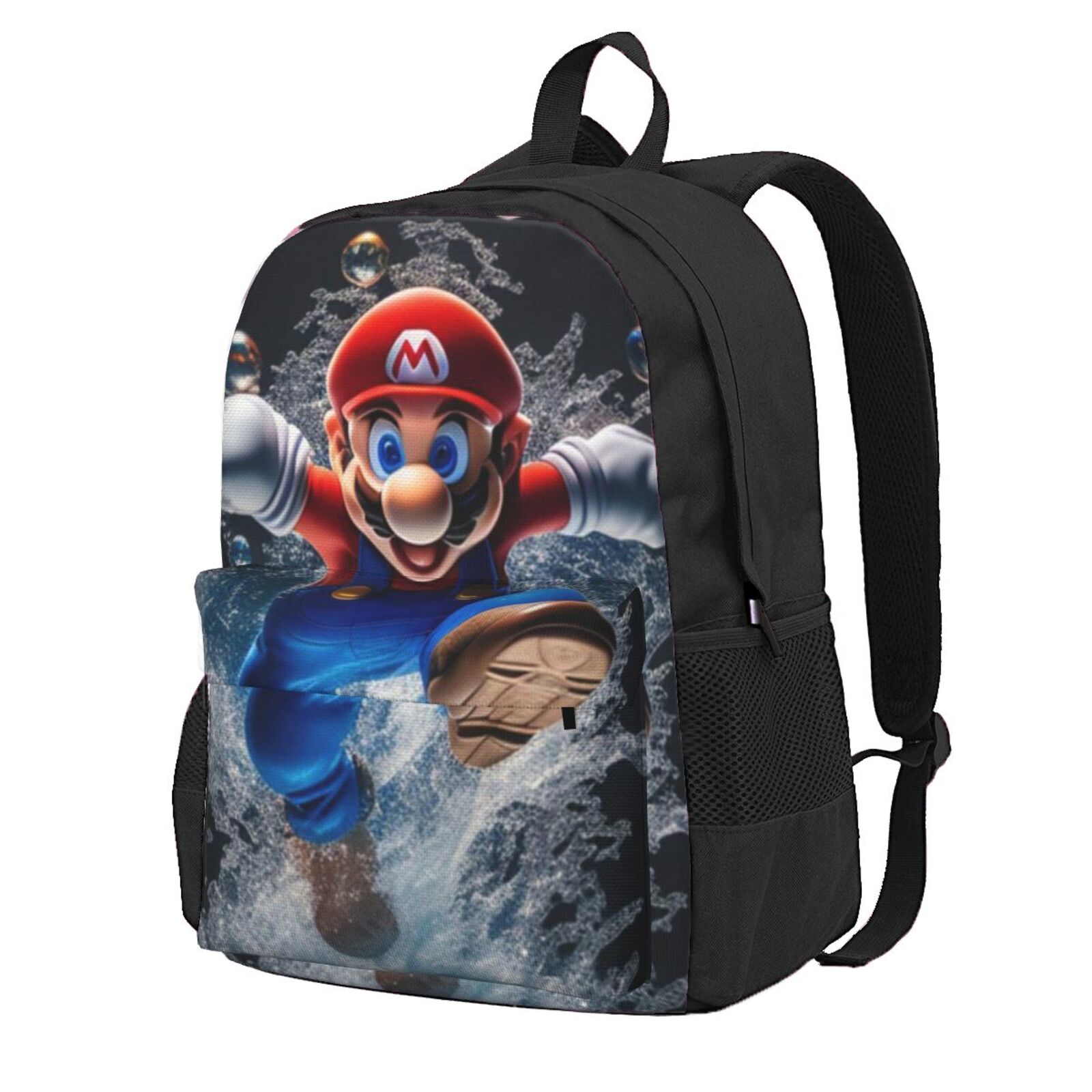 Super Mario School Bag 3D Printing Backpack Cute Large Capacity ...