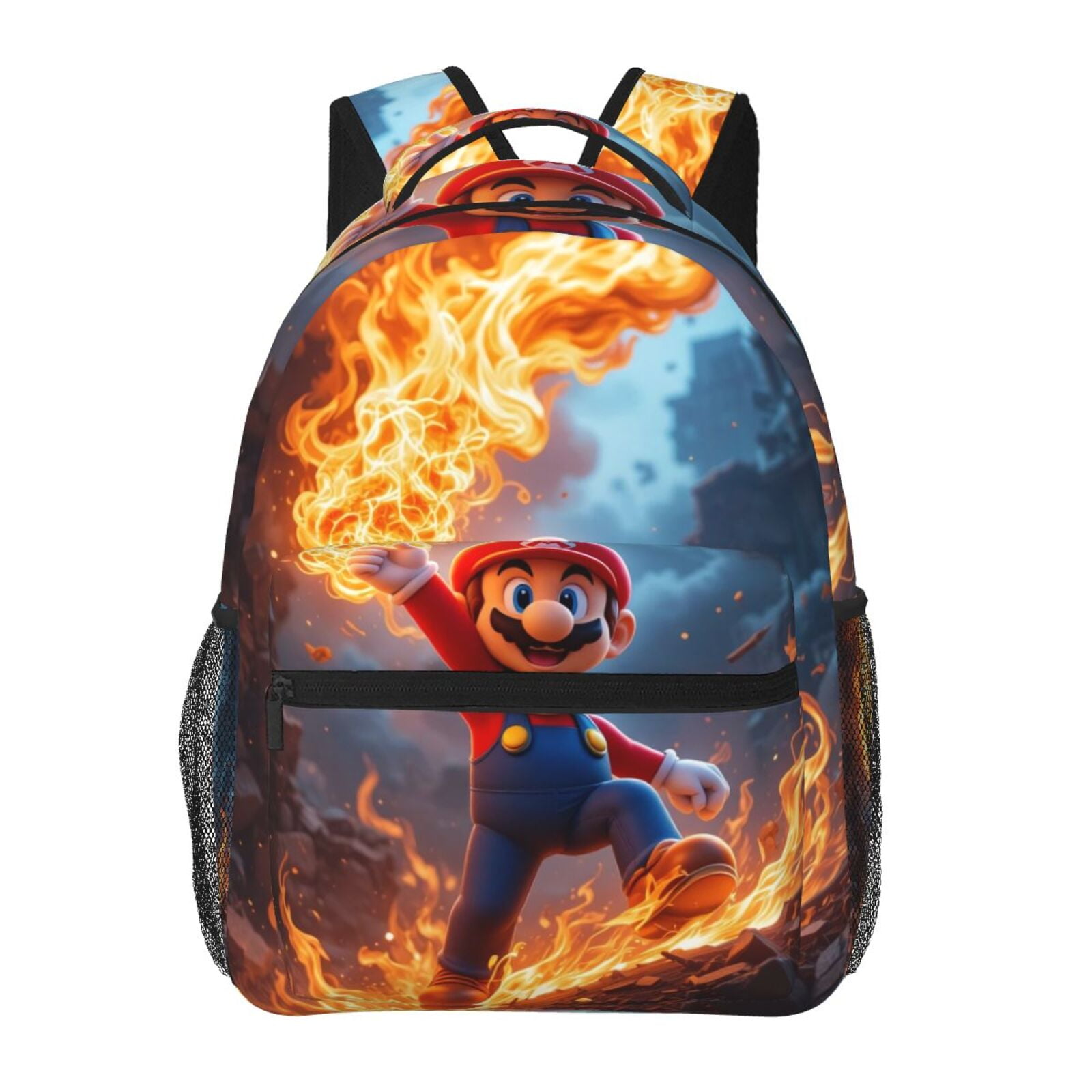 Super Mario School Bag, Cartoon Anime Laptop Backpack Travel Backpacks ...