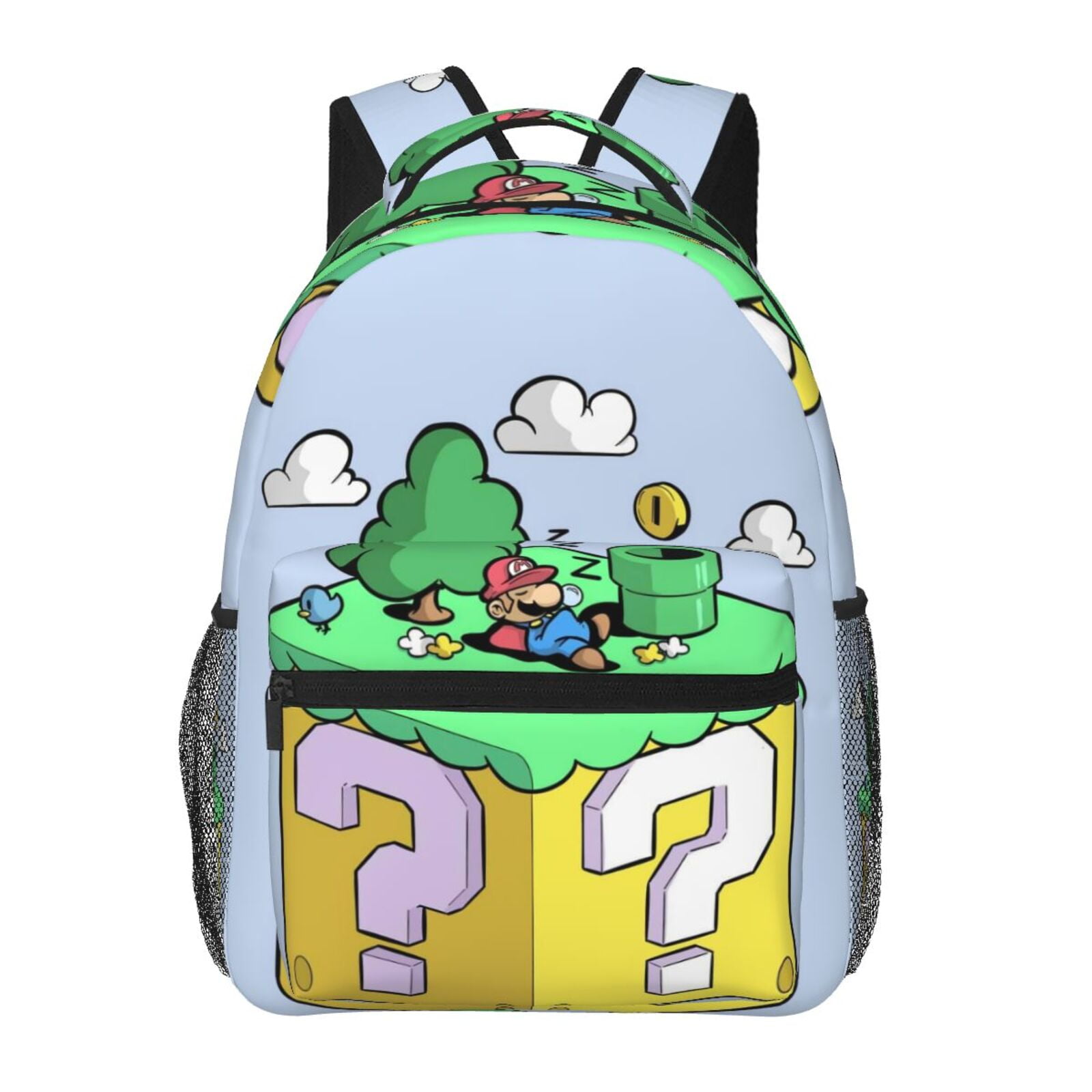 Super Mario School Bag, Cartoon Anime Laptop Backpack Travel Backpacks ...