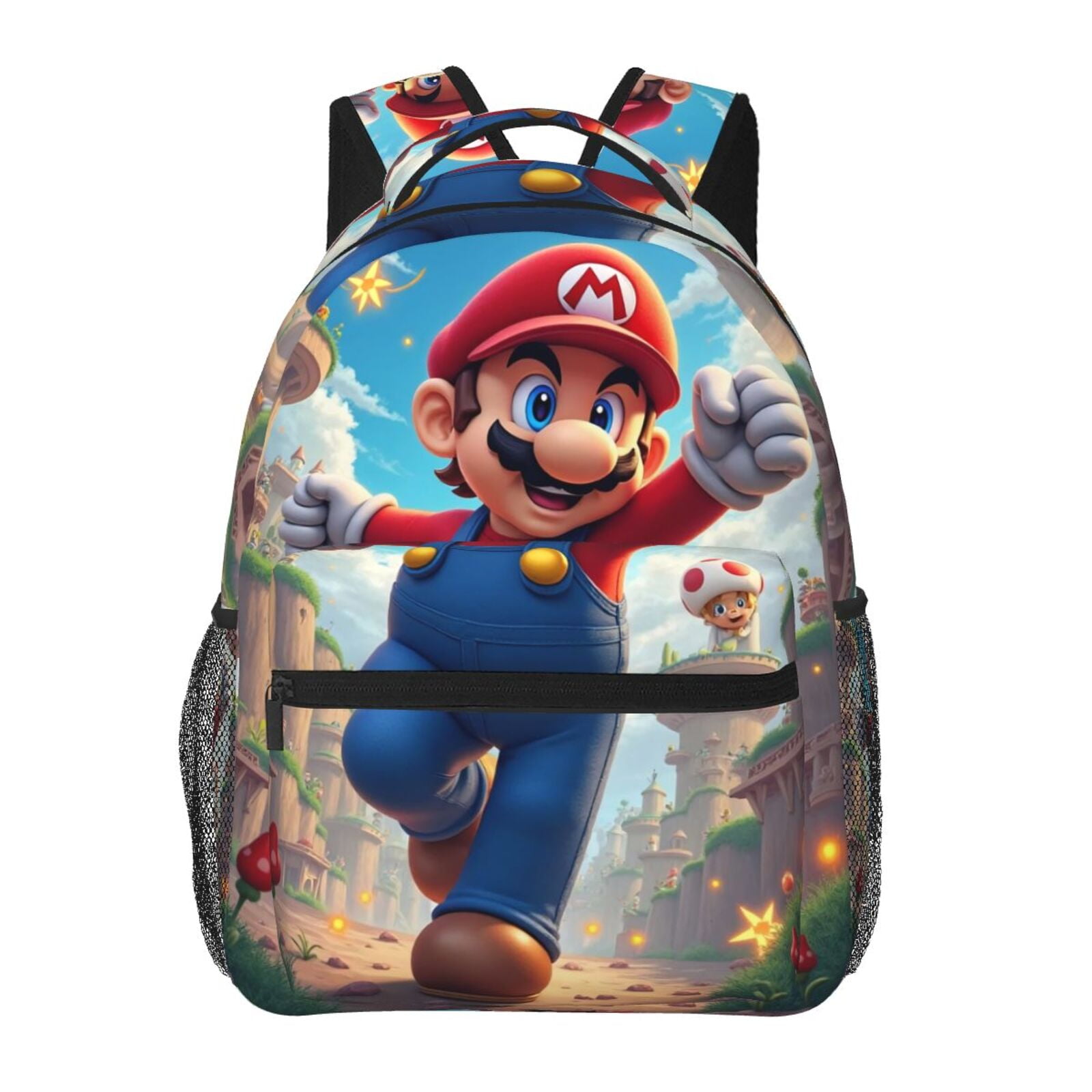 Super Mario School Bag, Cartoon Anime Laptop Backpack Travel Backpacks ...