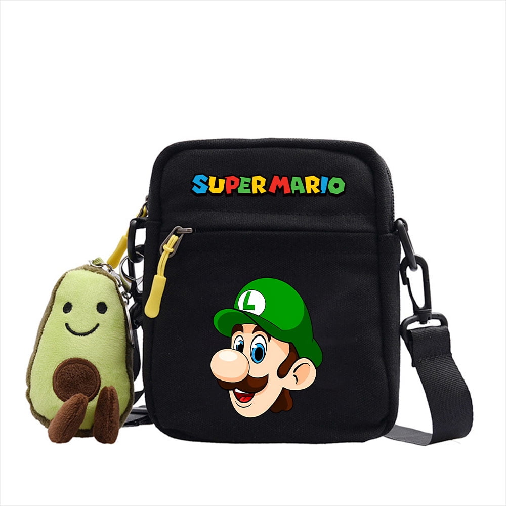 Super Mario Shoulder Bag Cross Body Bag - Adjustable Strap Small Travel ...