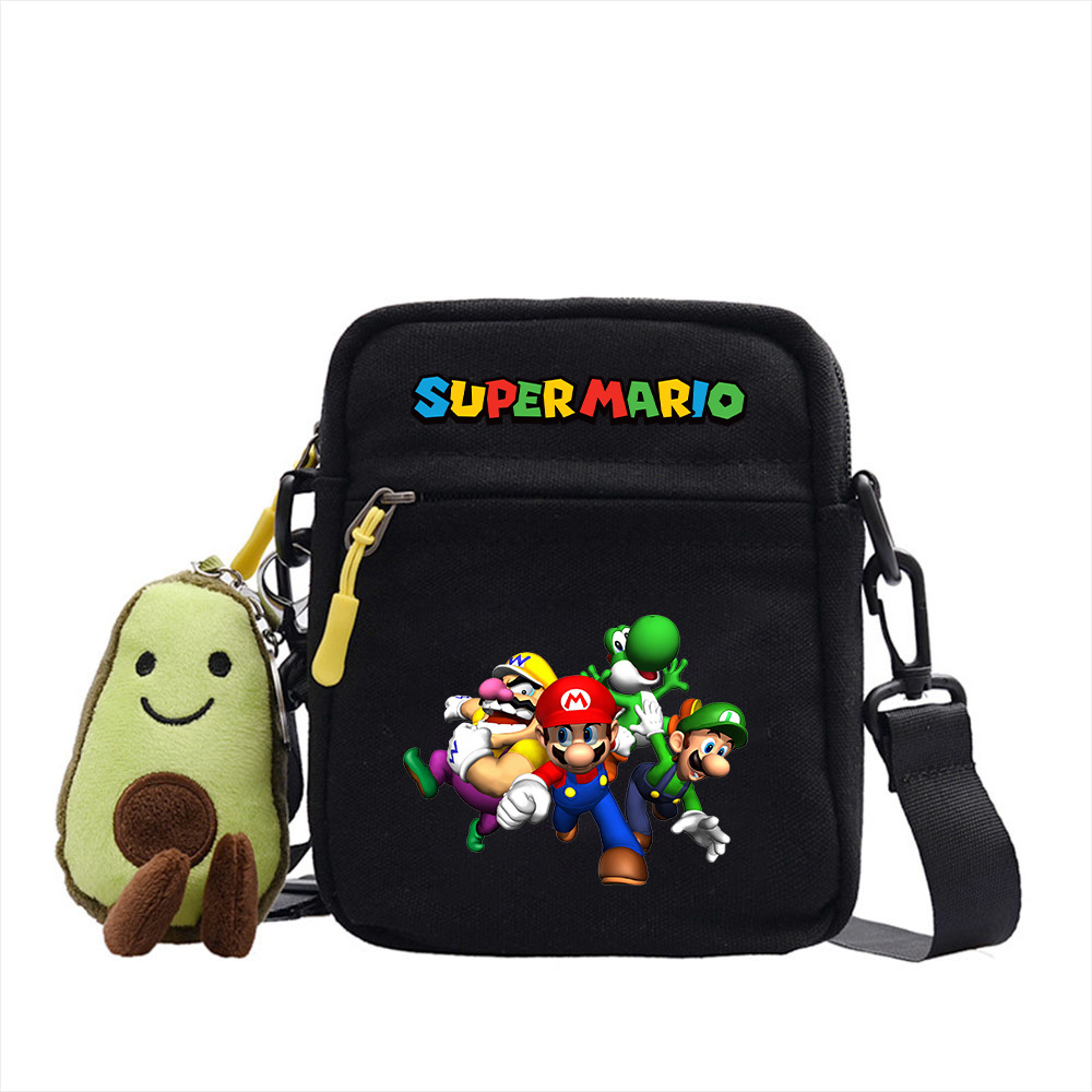 Super Mario Shoulder Bag Cross Body Bag - Adjustable Strap Small Travel ...