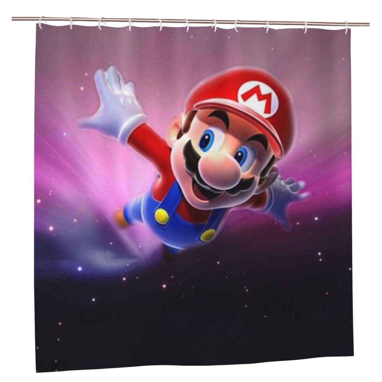 Super Mario Shower Curtain Waterproof Polyester Fabric Decor Bathroom ...