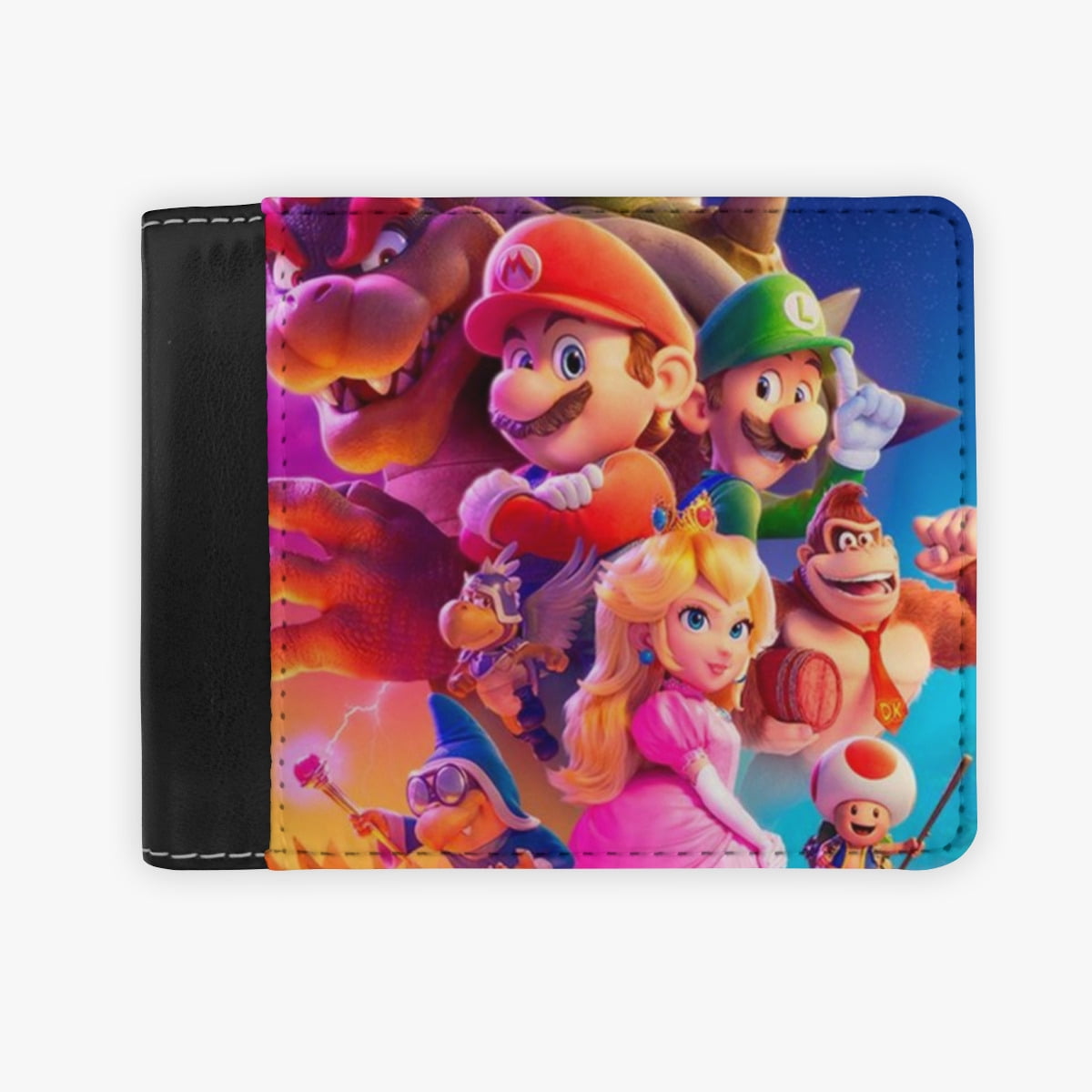 Super Mario Slim Wallet for Men ID Window with RFID Blocking Front ...