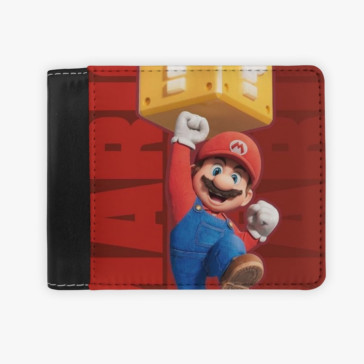 Super Mario Slim Wallet for Men ID Window with RFID Blocking Front ...