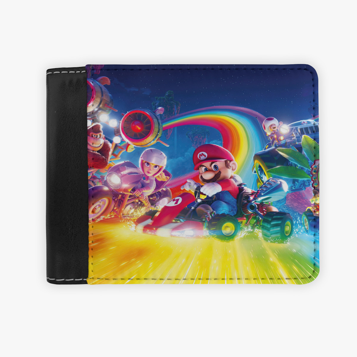 Super Mario Slim Wallet for Men ID Window with RFID Blocking Front ...