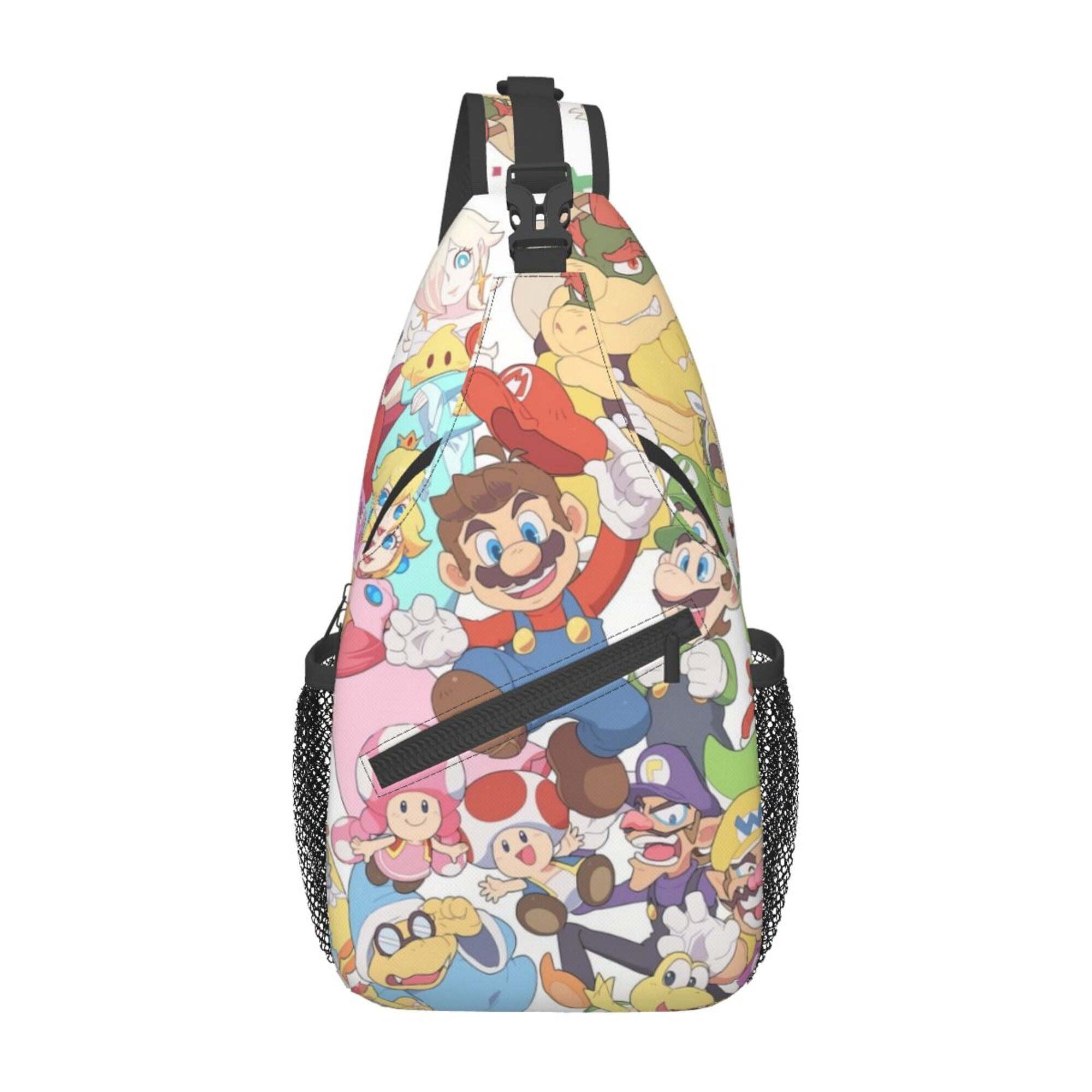 Super Mari-o Sling Bag Mens Crossbody Travel Hiking Chest Bag Daypack ...