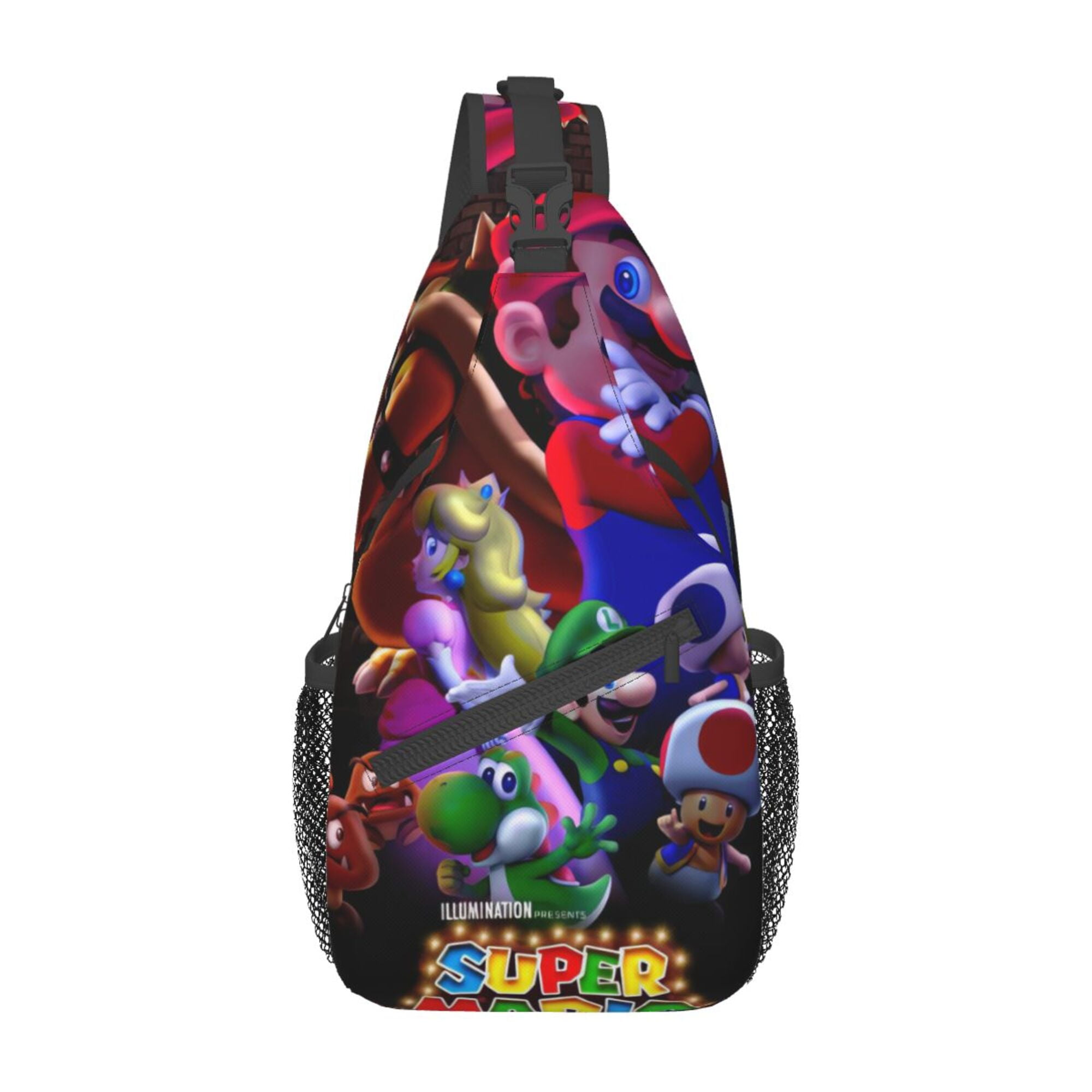 Super Mari-o Sling Bag Mens Crossbody Travel Hiking Chest Bag Daypack ...