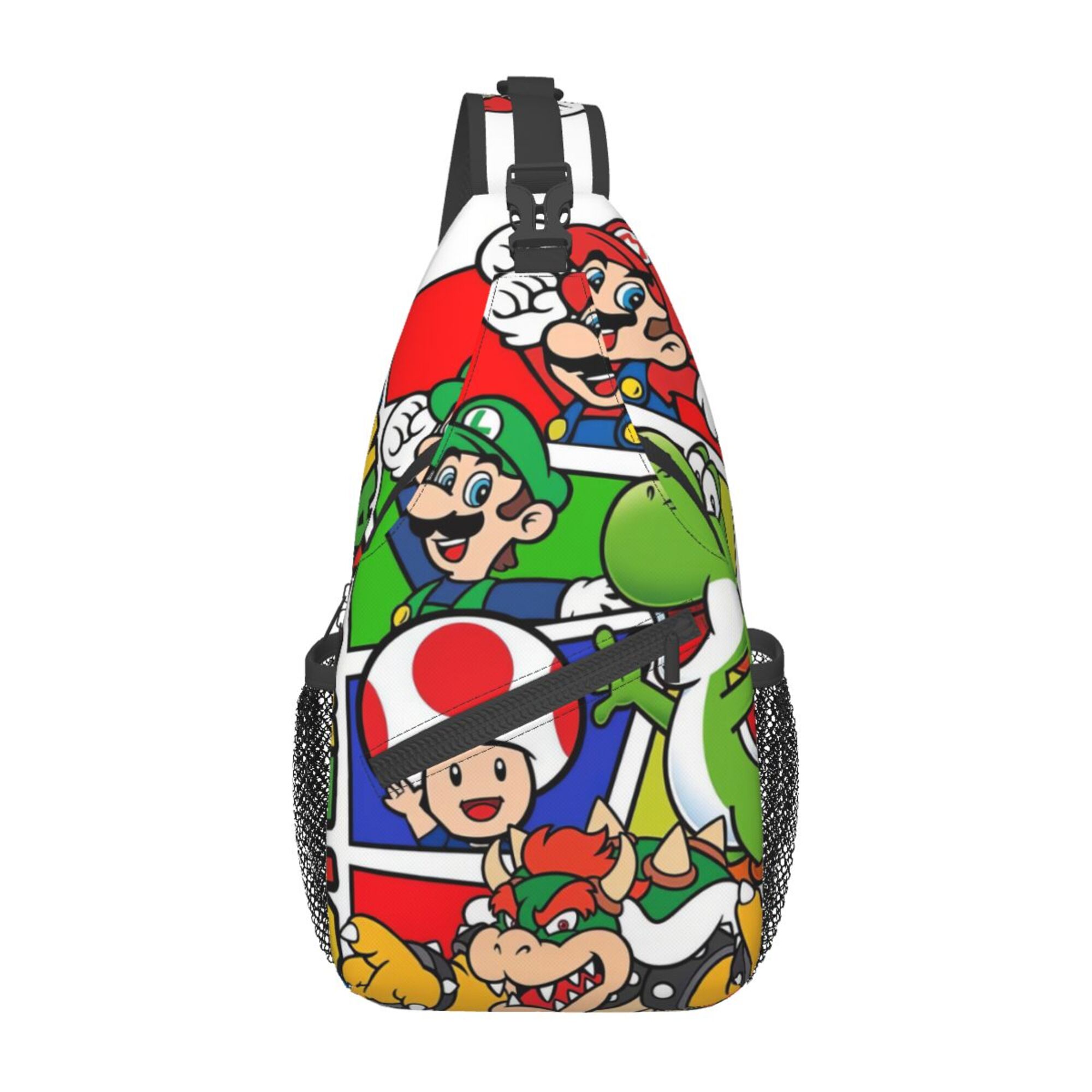 Super Mari-o Sling Bag Mens Crossbody Travel Hiking Chest Bag Daypack ...