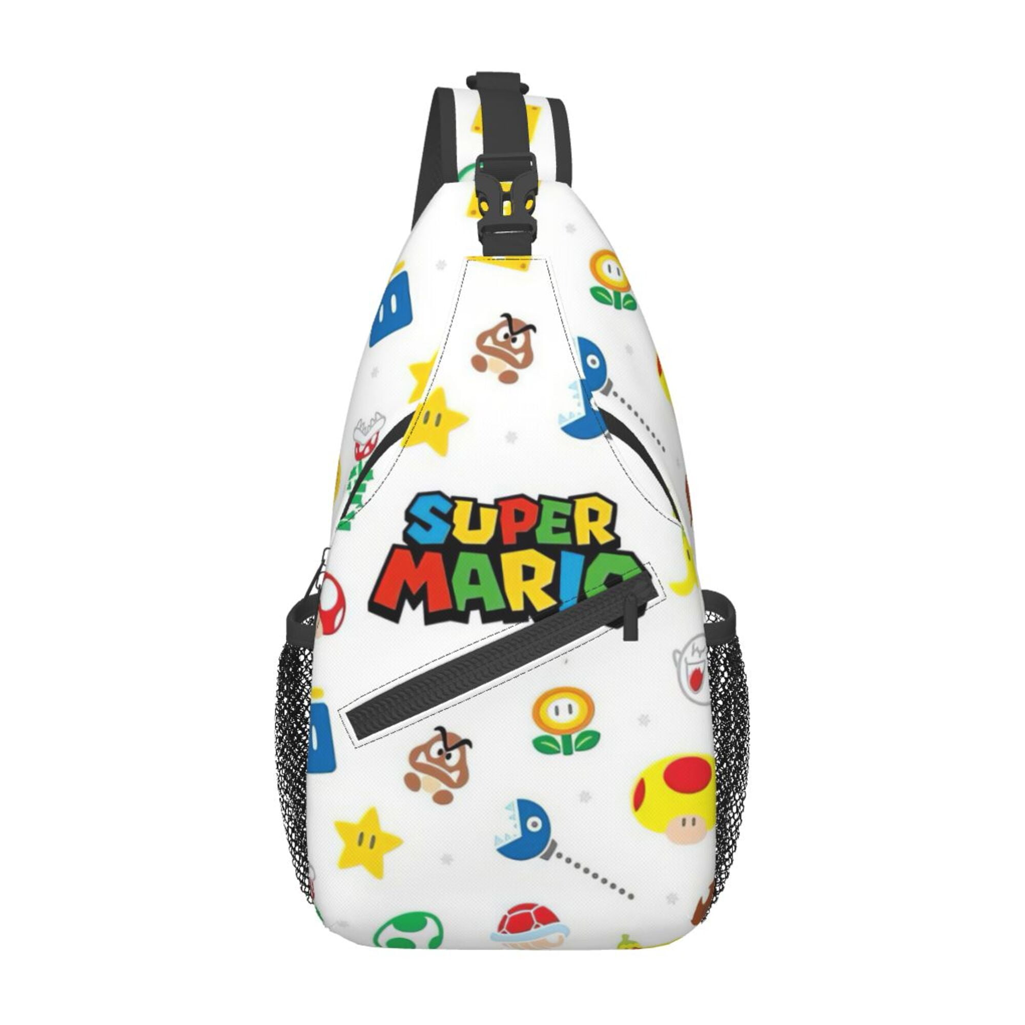 Super Mari-o Sling Bag Mens Crossbody Travel Hiking Chest Bag Daypack ...