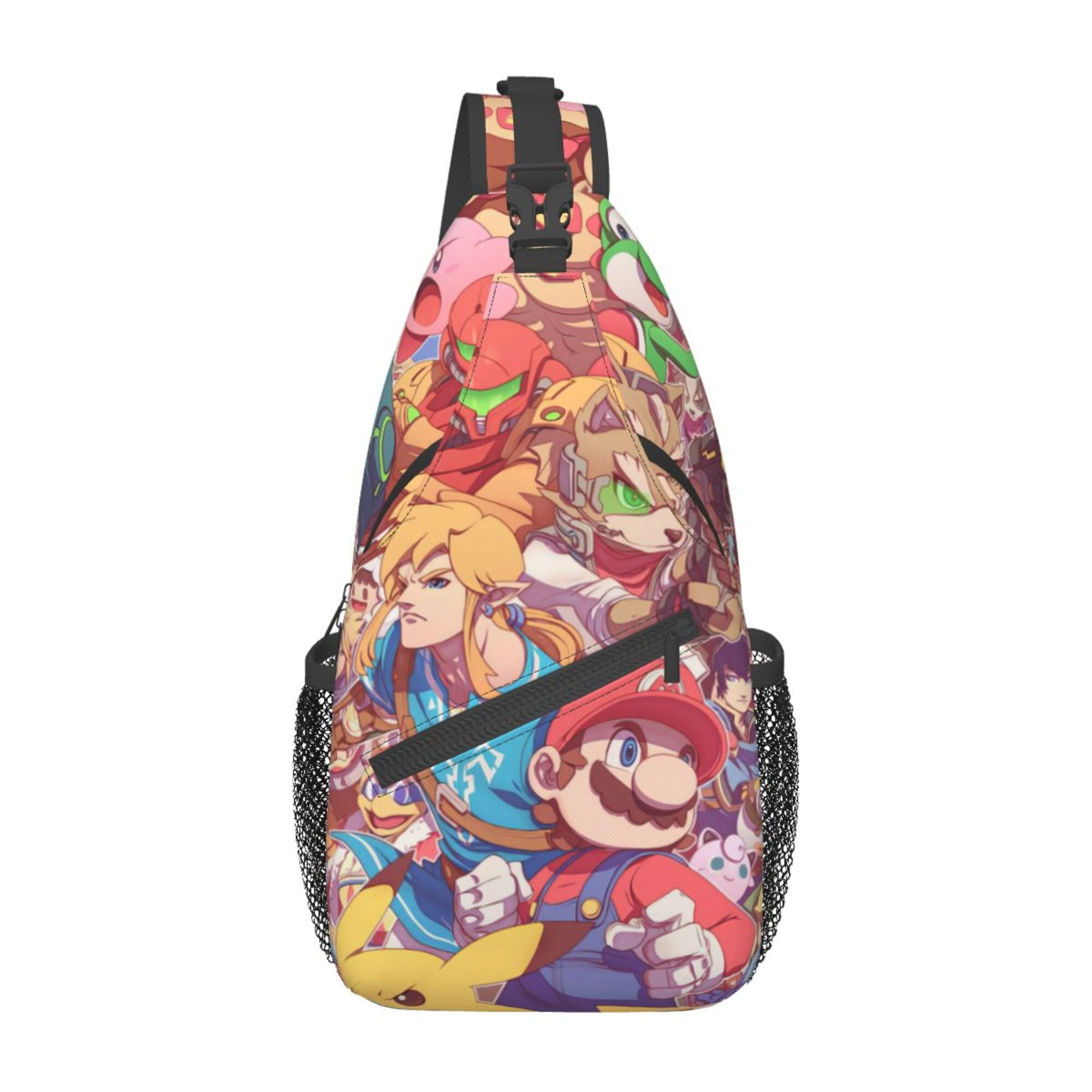 Super Mari-o Sling Bag Mens Crossbody Travel Hiking Chest Bag Daypack ...