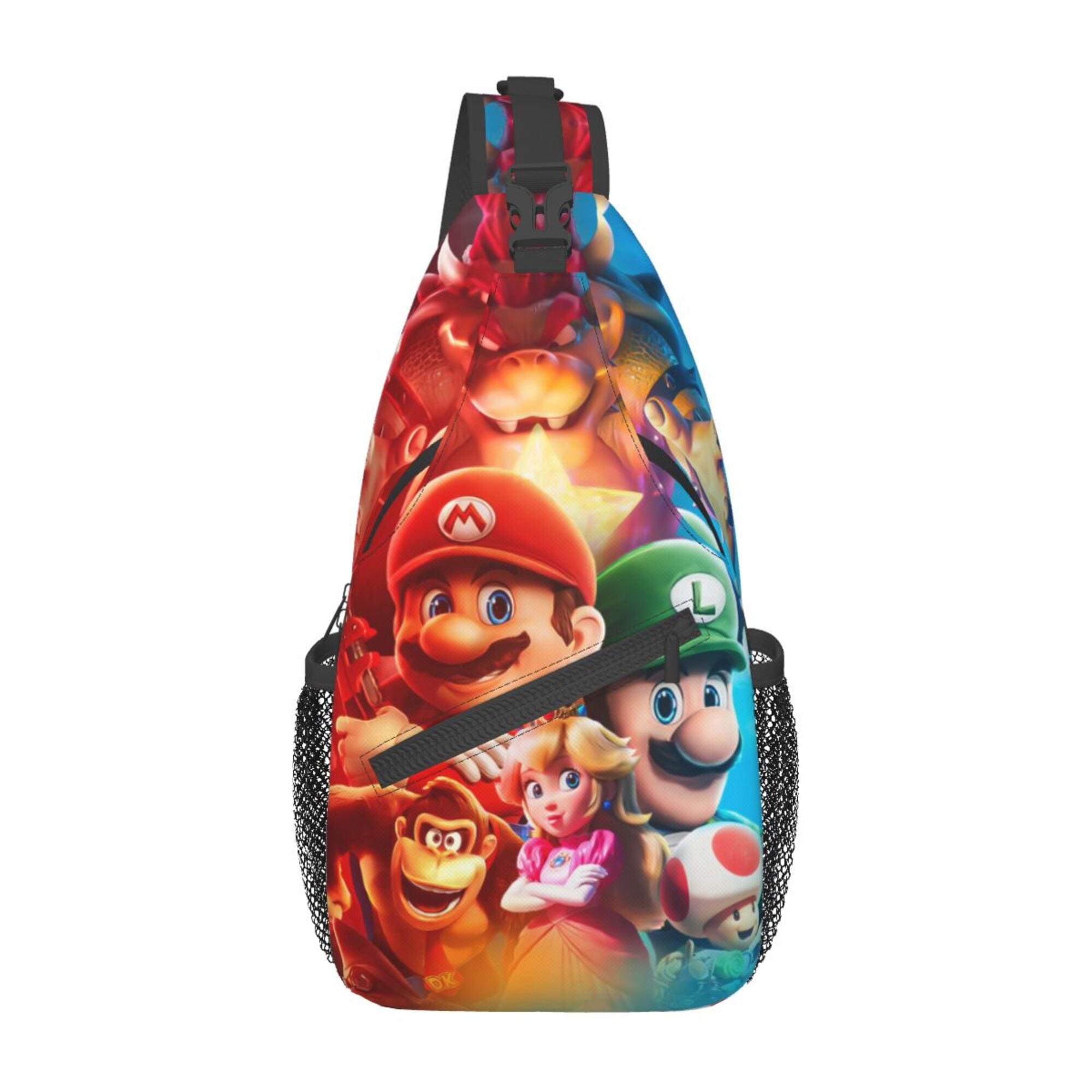 Super Mari-o Sling Bag Mens Crossbody Travel Hiking Chest Bag Daypack ...