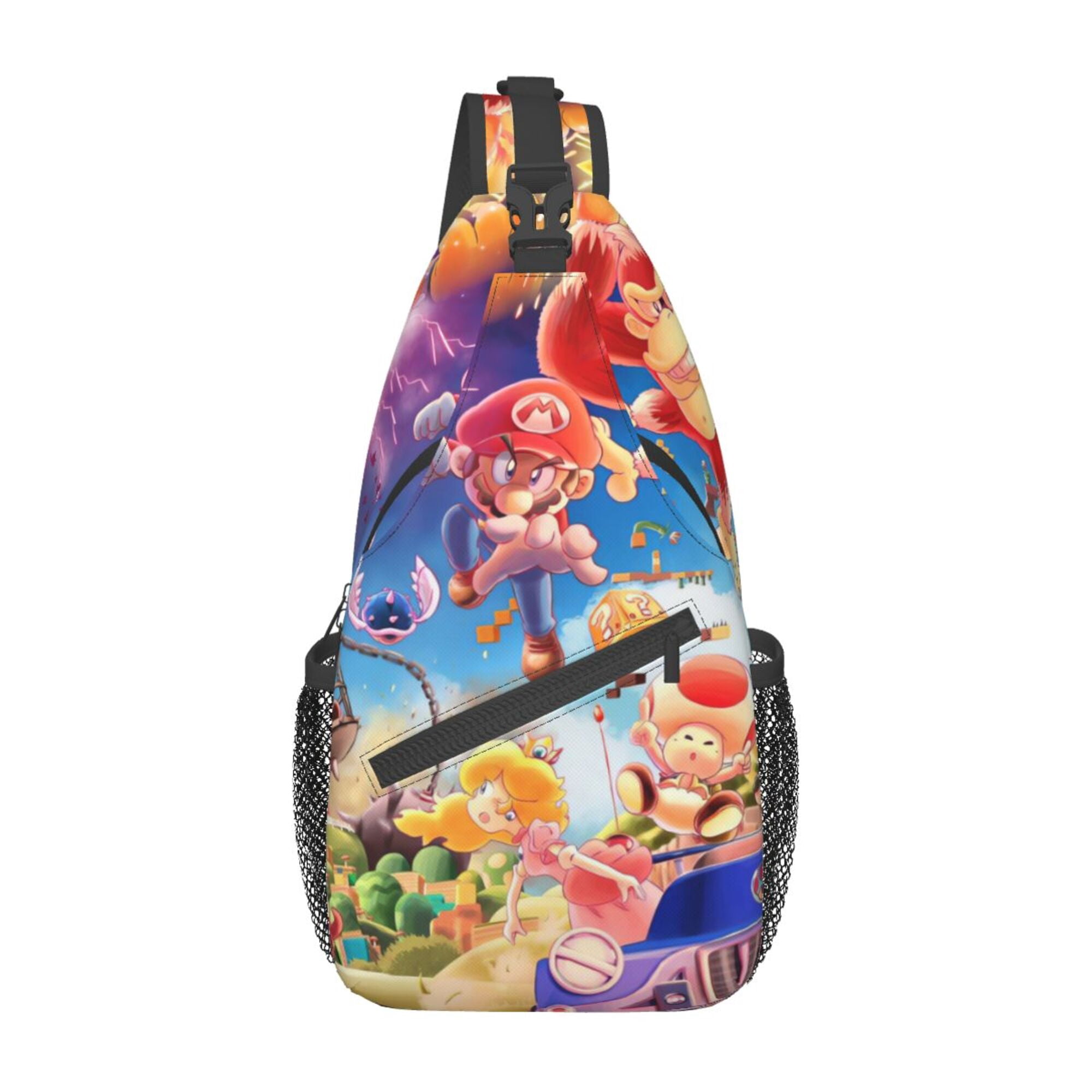 Super Mari-o Sling Bag Mens Crossbody Travel Hiking Chest Bag Daypack ...