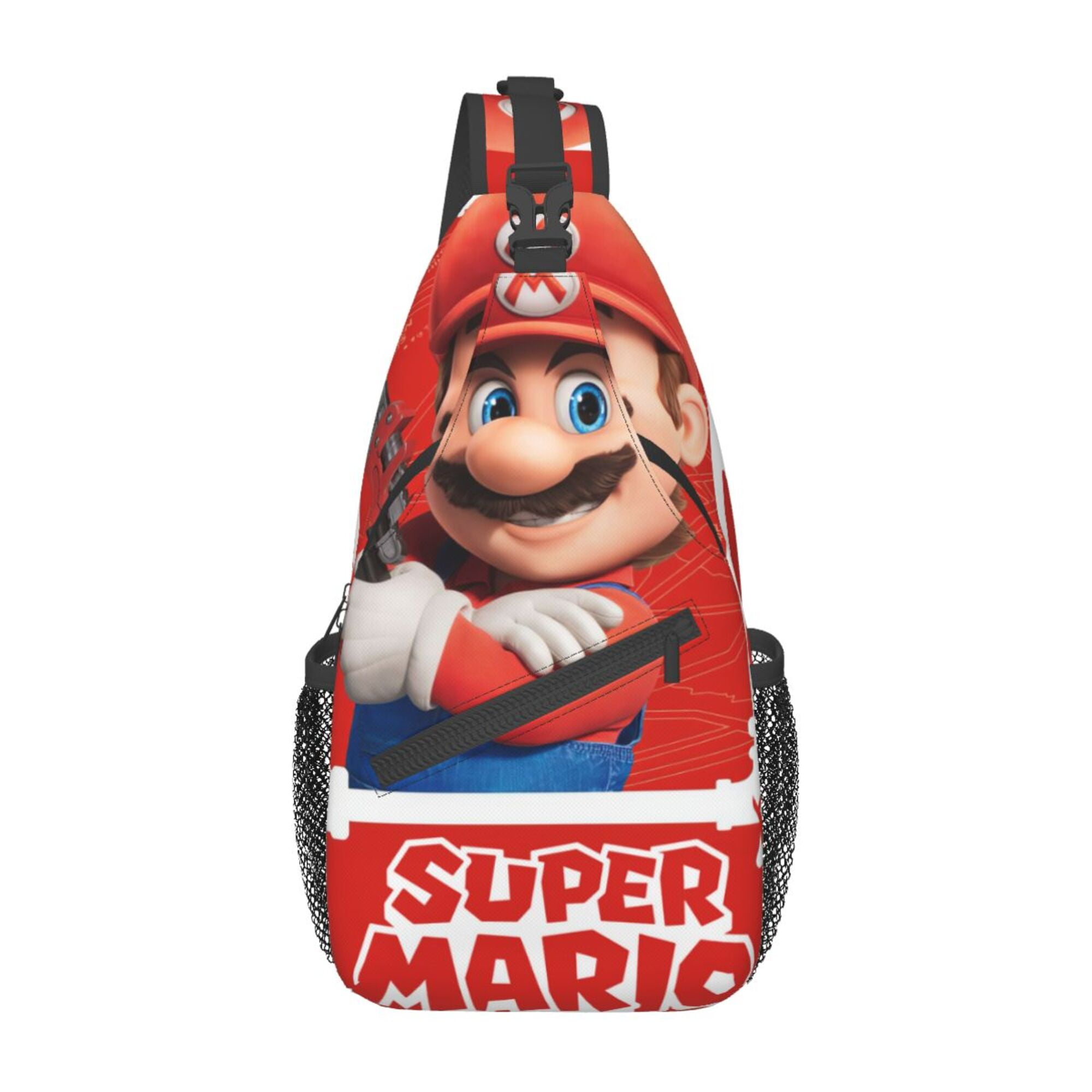 Super Mari-o Sling Bag Mens Crossbody Travel Hiking Chest Bag Daypack ...