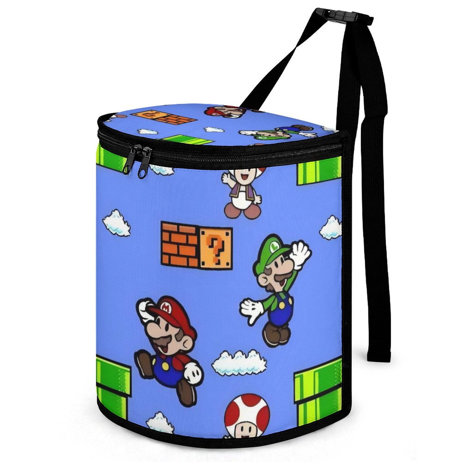 Super Mario Small Portable Covered Car Trash Can Hanging Car Trash Can ...