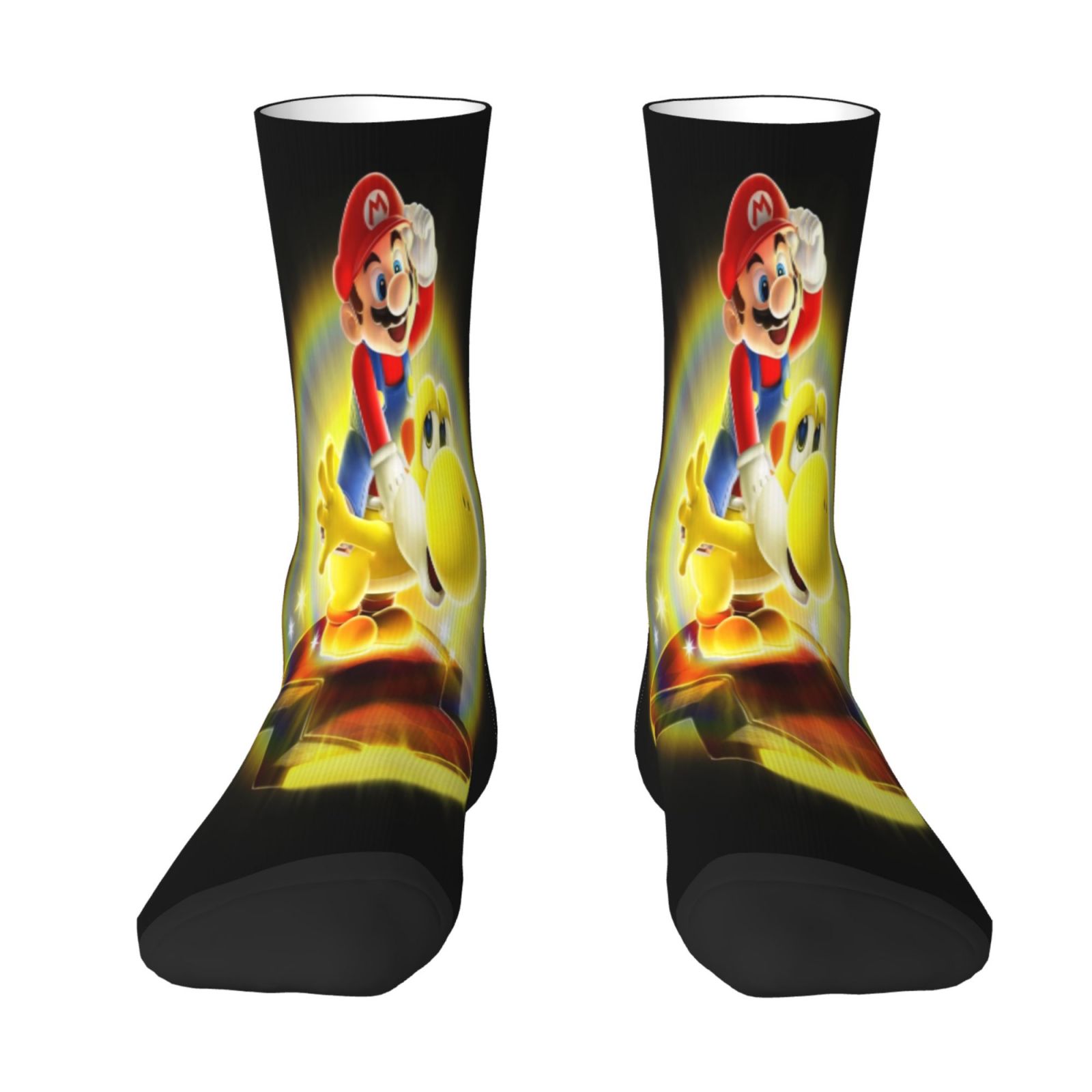 Super Mario Socks Crew Socks Funny Novelty Long Socks Unisex Dress ...