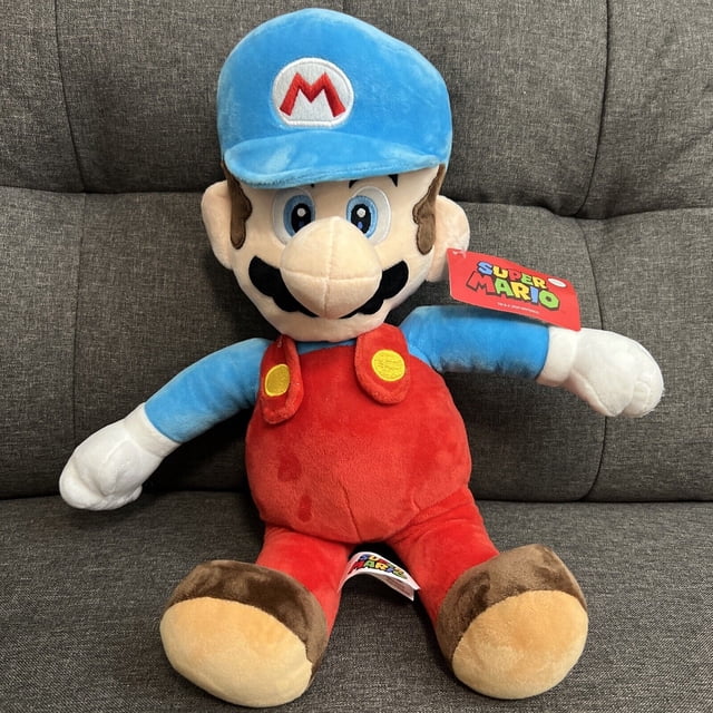 Super Mario Soft Plush Toy Good Stuff Nintendo Tagged Wearing Spec Blue ...