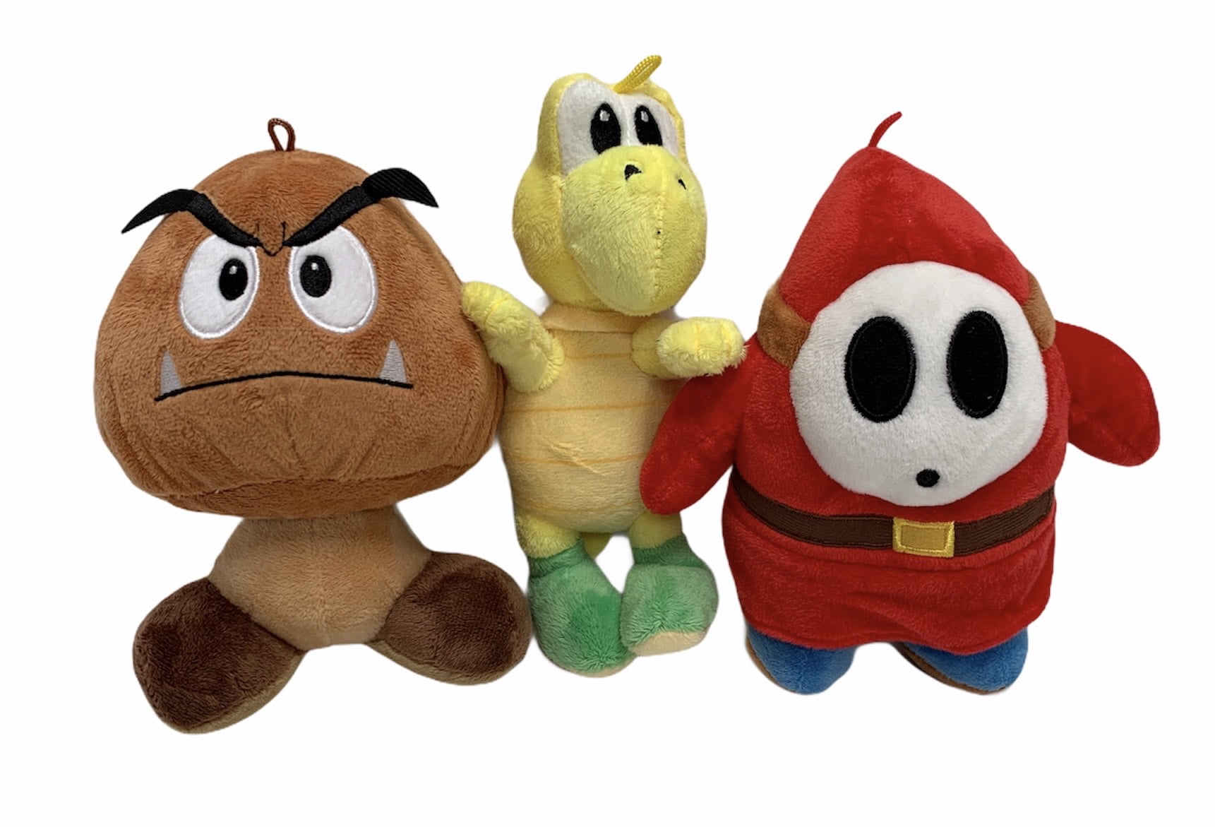 Nintendo Super Mario 8 Inch Villains Plush Toy Set: Goomba, Shy Guy ...